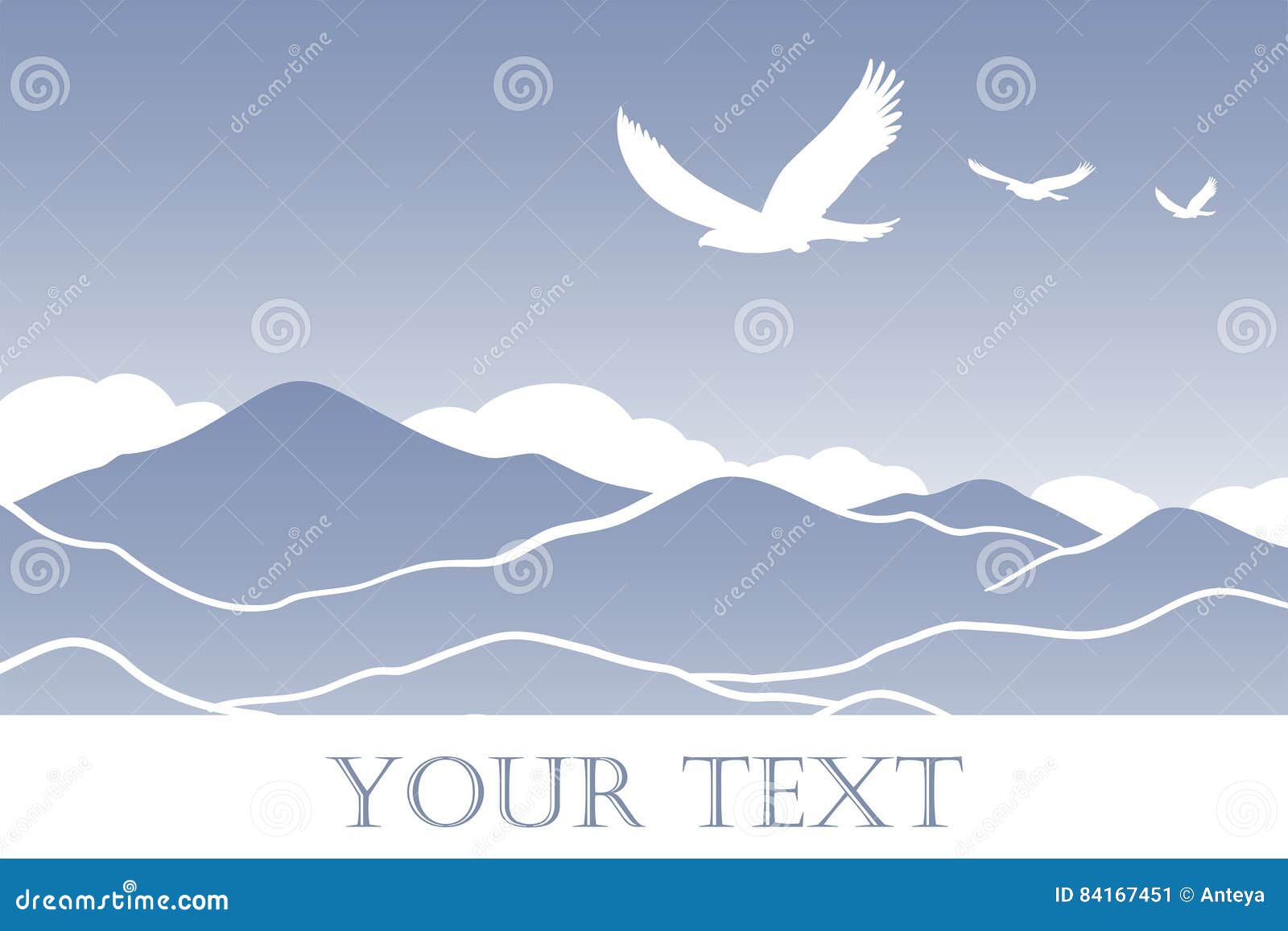 Purple Mountains in the Mist Stock Vector - Illustration of design ...