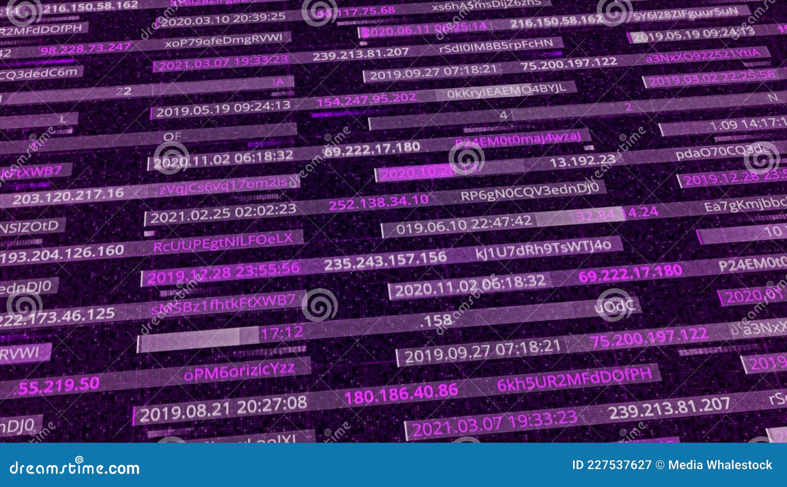 Purple Moving Stripes As the Visualization of Data Transfer ...