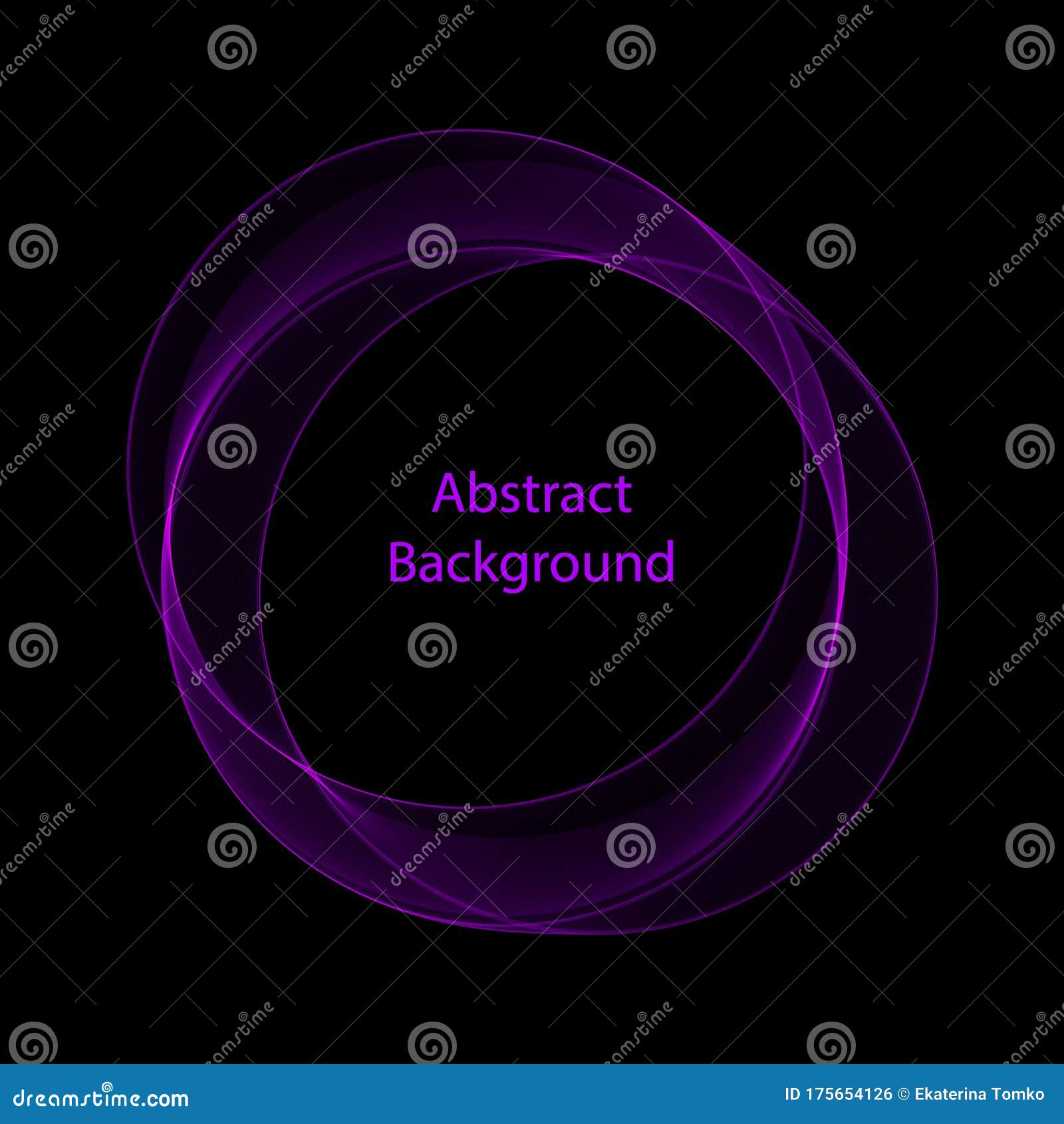 Purple Neon Circle. Abstract Vector Illustration. Eps 10 Stock ...