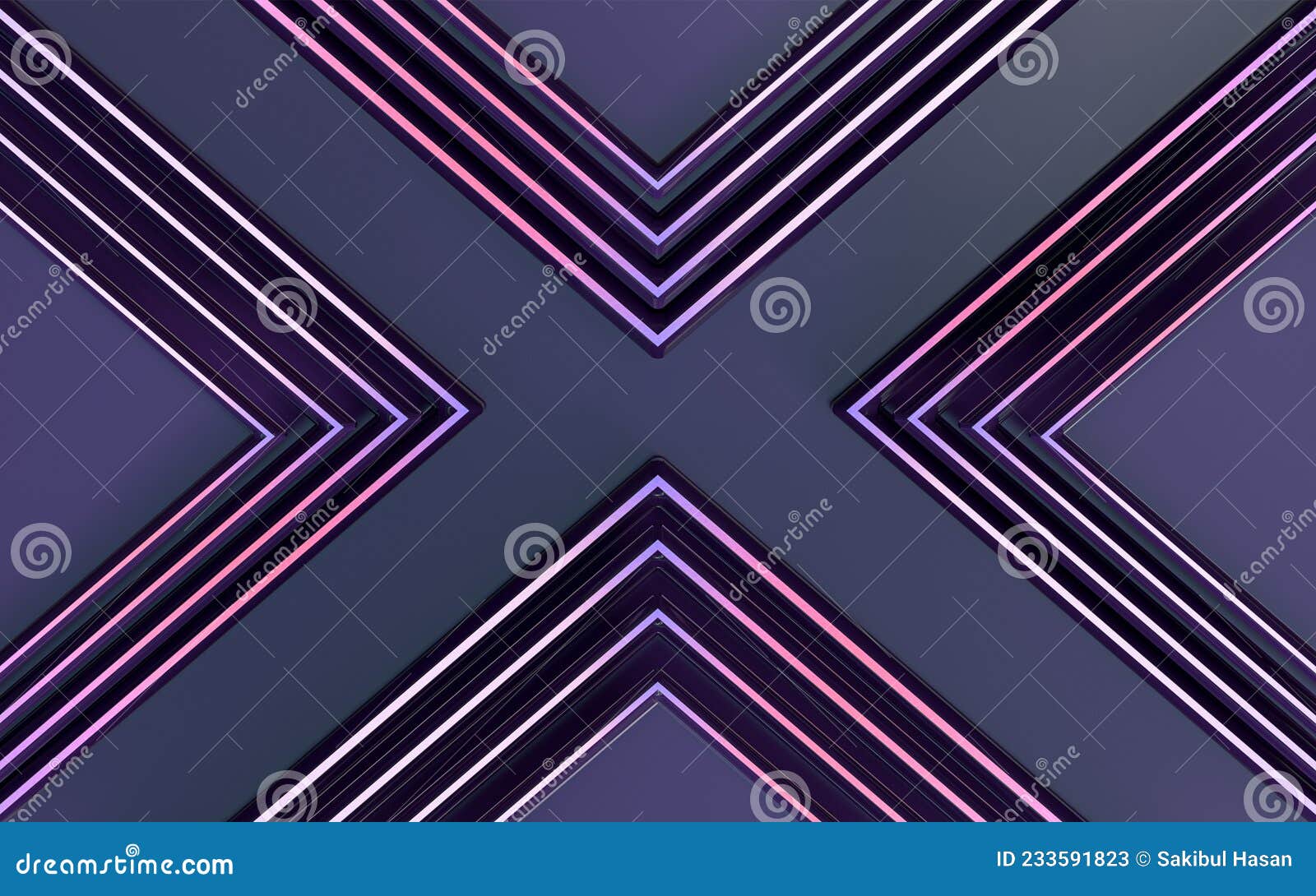 Purple Neon Gradient Abstract Background 3d Rendering Stock ...