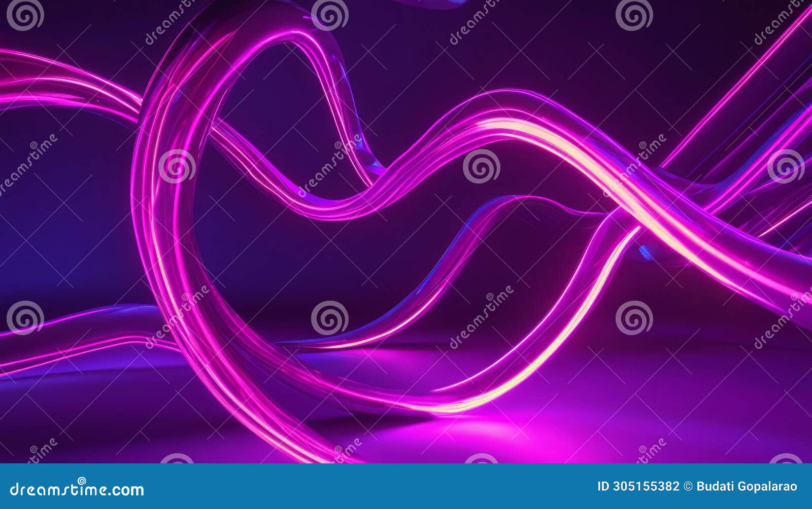 A Purple Neon Light in the Shape of a Heart Stock Illustration ...