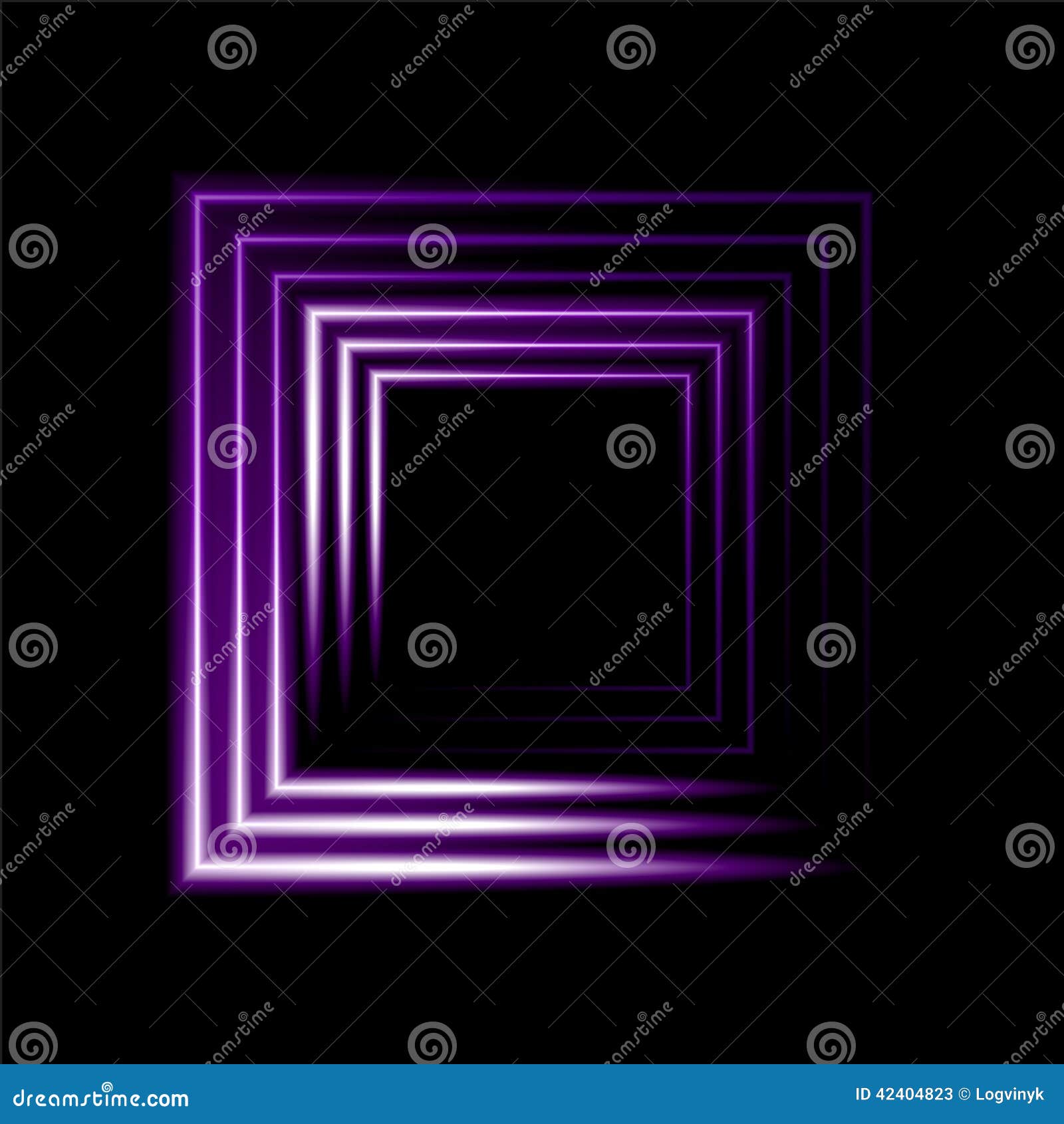 Purple Neon Square Vector Background Stock Vector - Illustration of ...