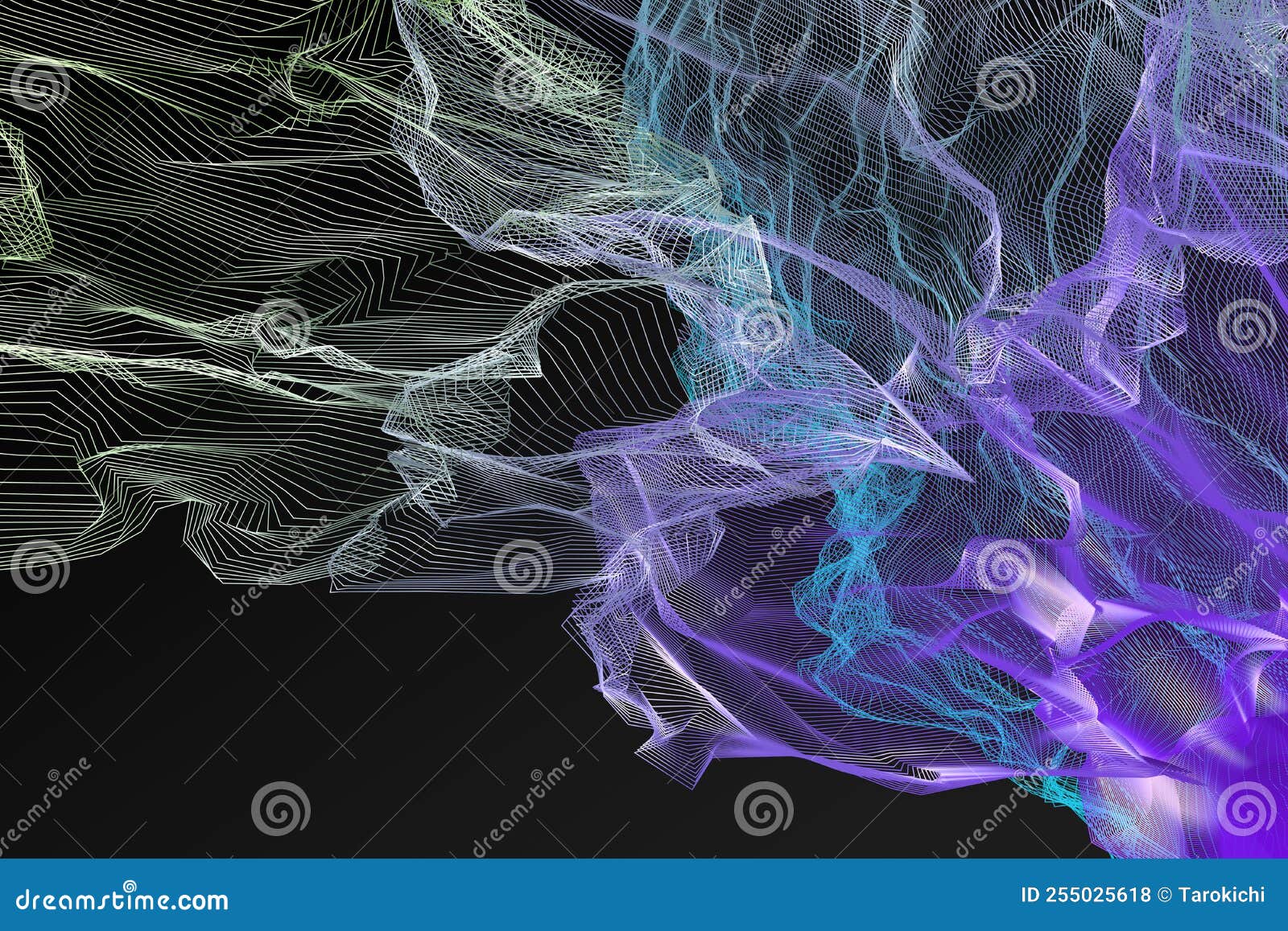 Purple Net. Futuristic Image. Different Dimensional Space. Beautiful ...