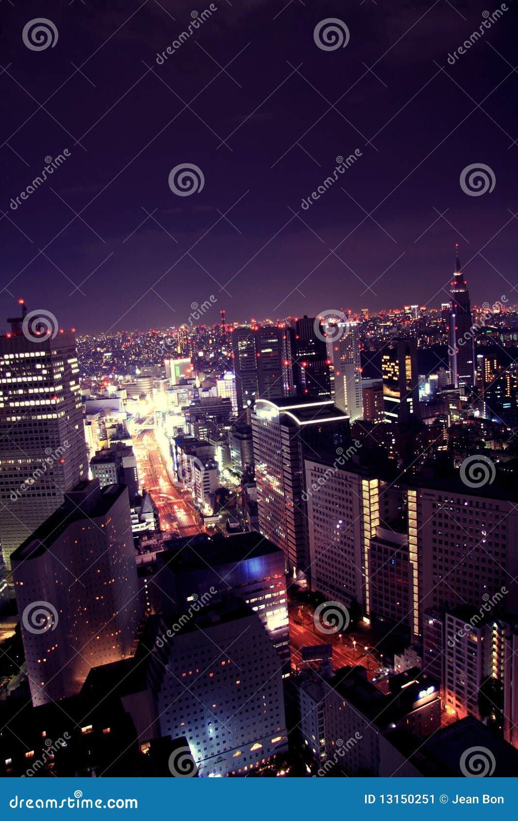 Purple night stock image. Image of city, outdoor, evening - 13150251