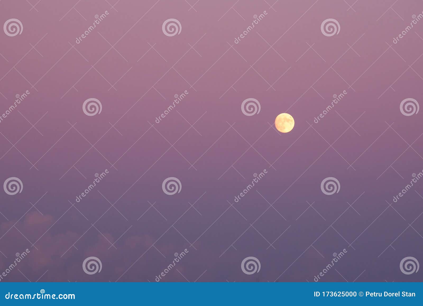 Purple Night Sky and Moon Light Stock Photo - Image of evening, color ...