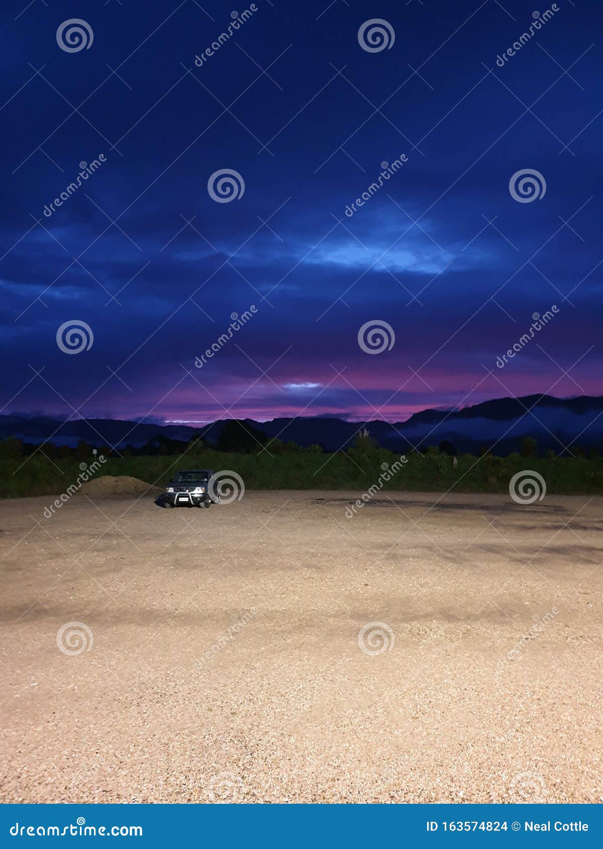 Purple Night Sky Sets the Mood Editorial Stock Image - Image of sets ...