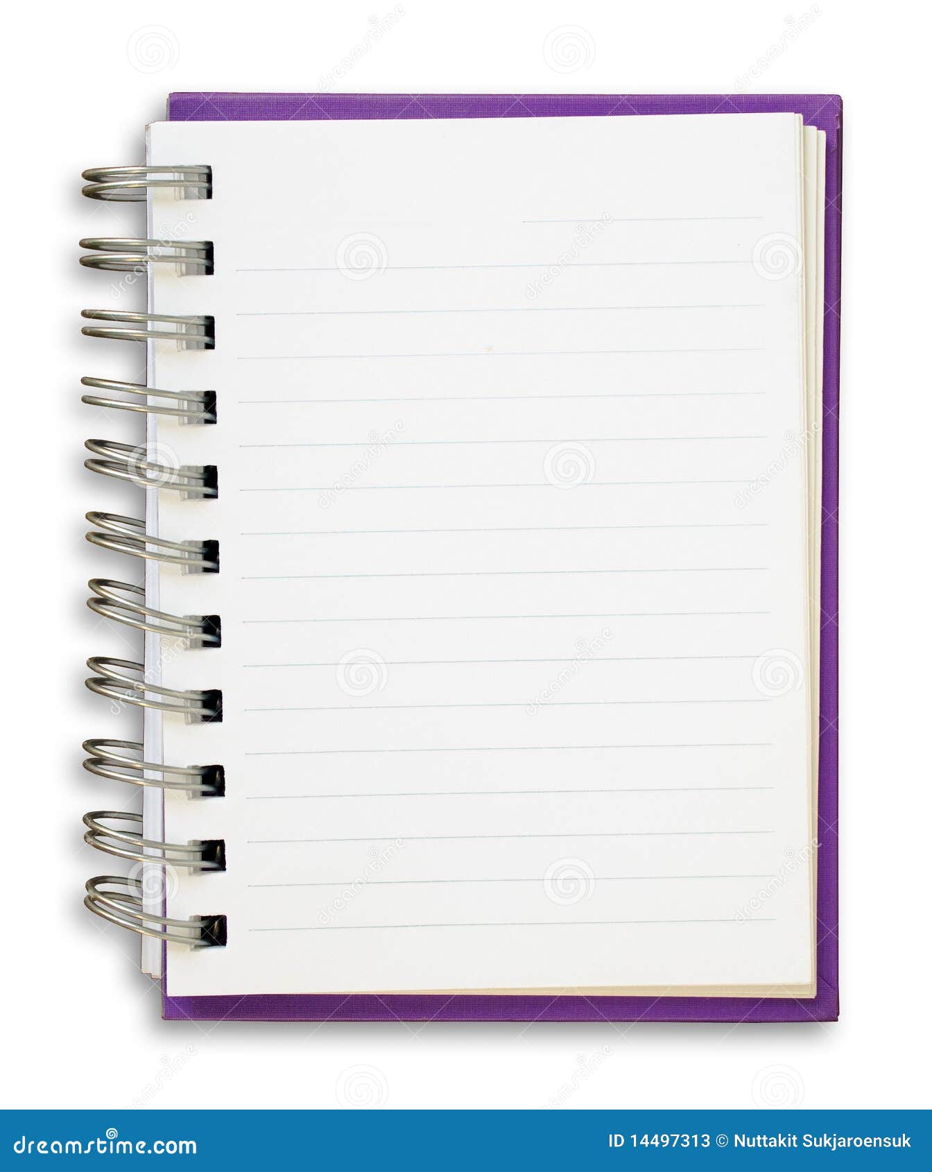 Purple Note Book stock image. Image of blank, corner - 14497313