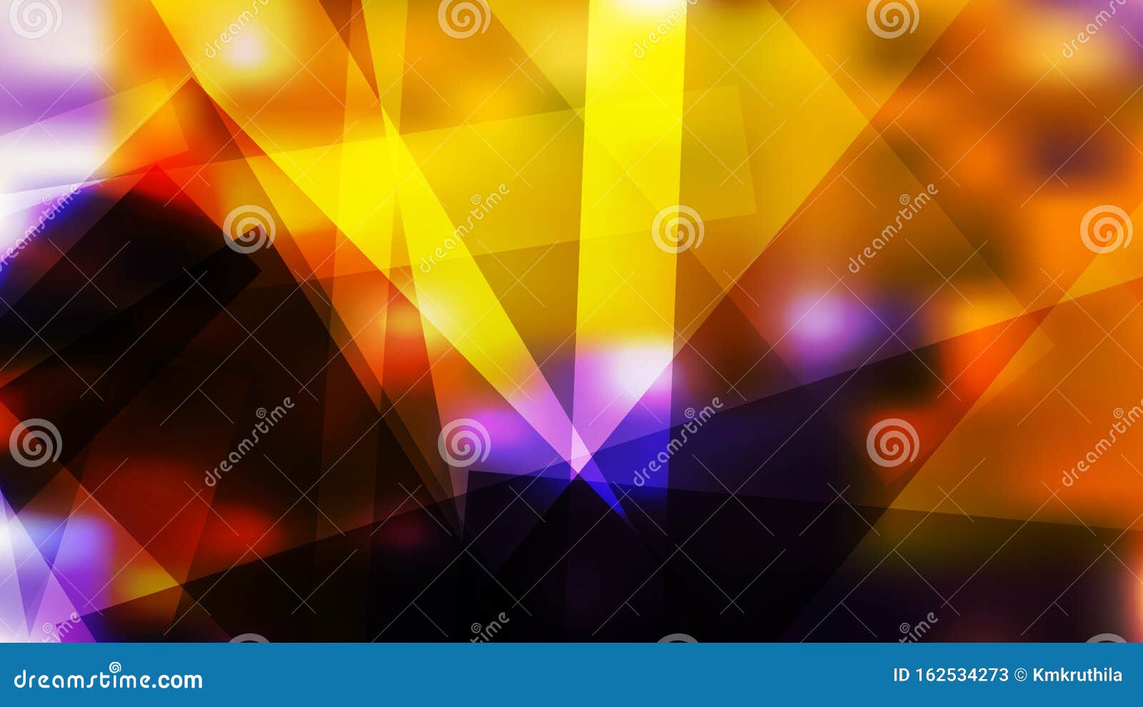 Purple and Orange Modern Geometric Shapes Background Vector Image Stock ...