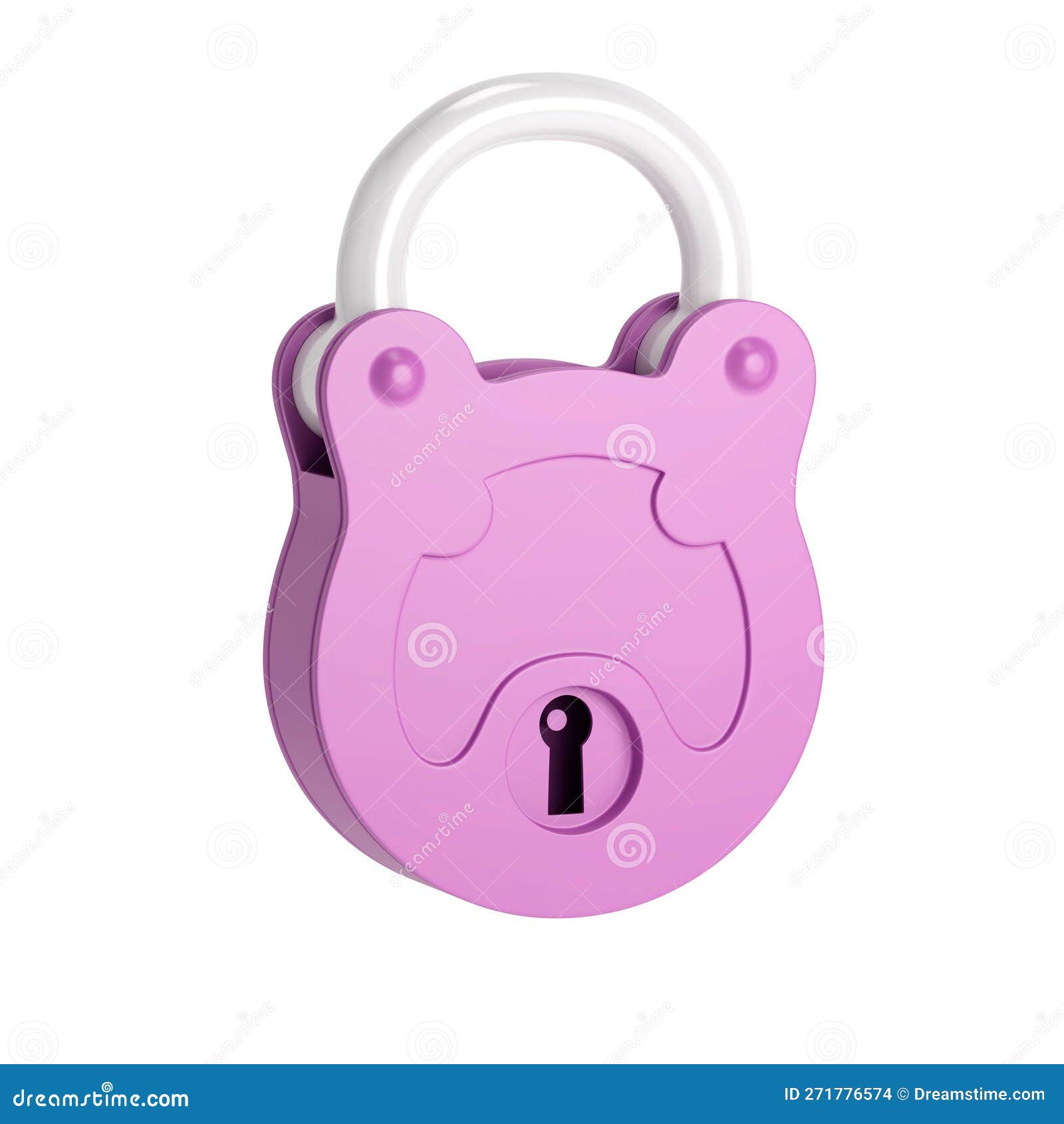 Purple Padlock. Web Security, Lock Icon Concept.Isolated on White Stock ...