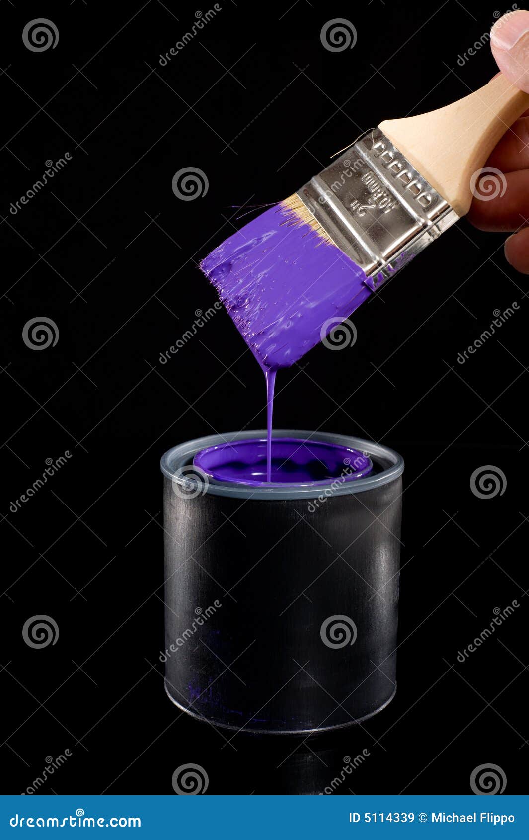 Purple Paint Background With Soft Watercolor Wash And Grainy Paper ...