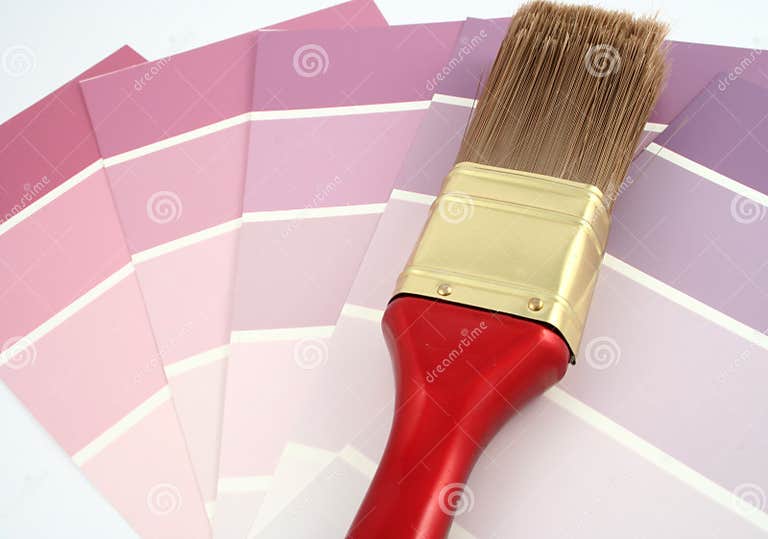 Purple Paint Samples stock photo. Image of colours, craftmanship - 299644