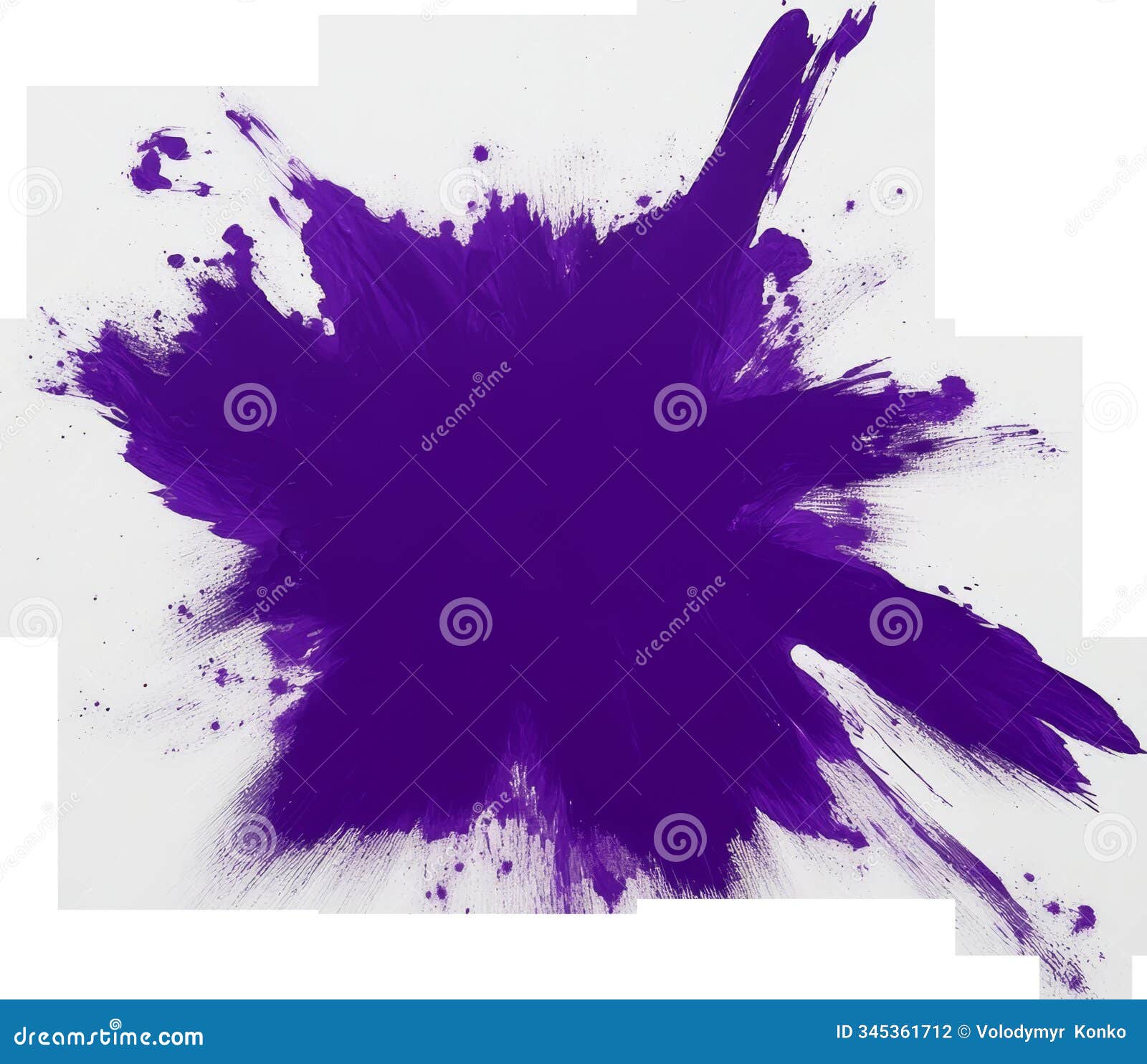 Purple Paint Splash on Transparent Background Stock Illustration ...