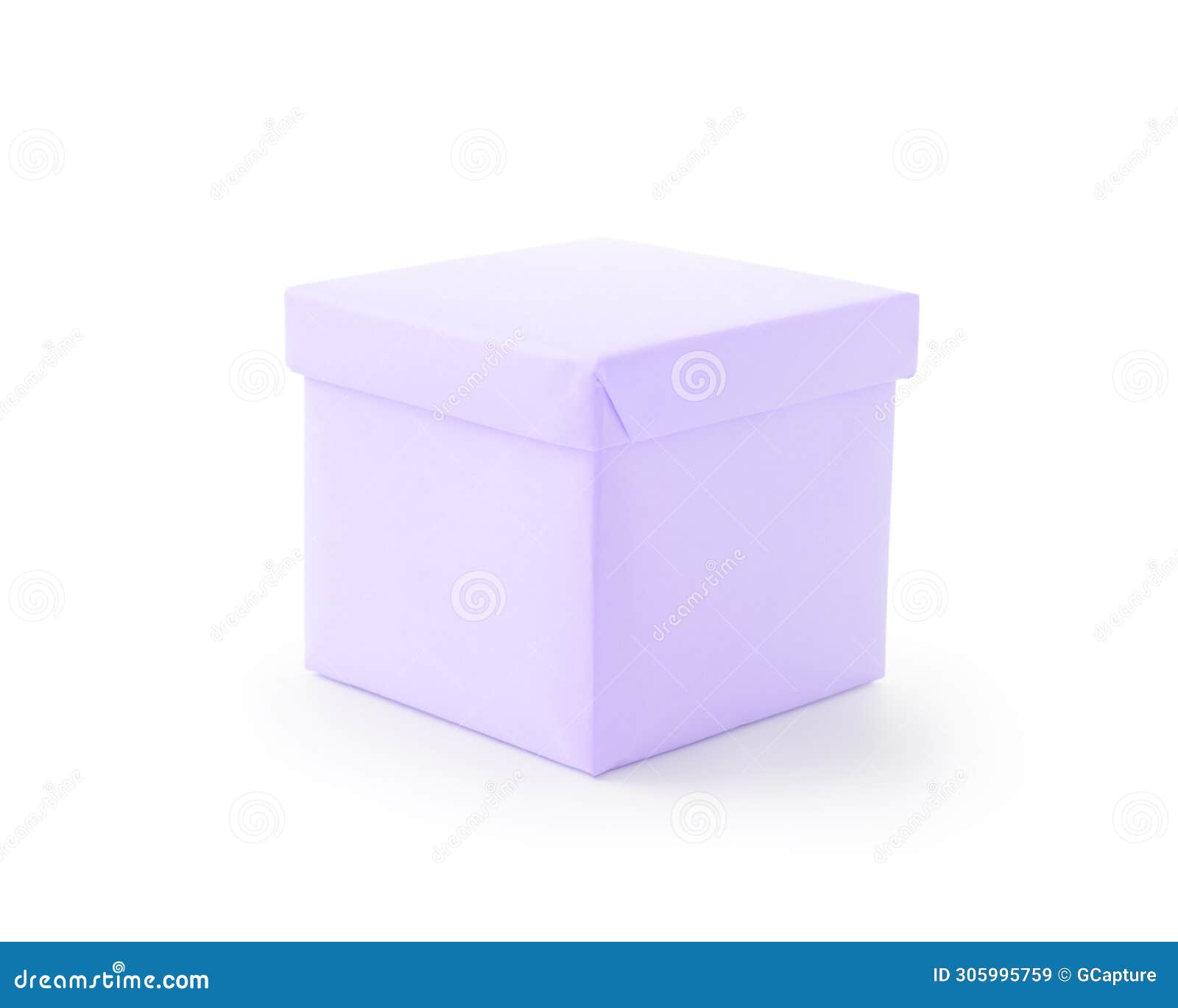 Purple Paper Box Isolated on White Background Stock Image - Image of ...
