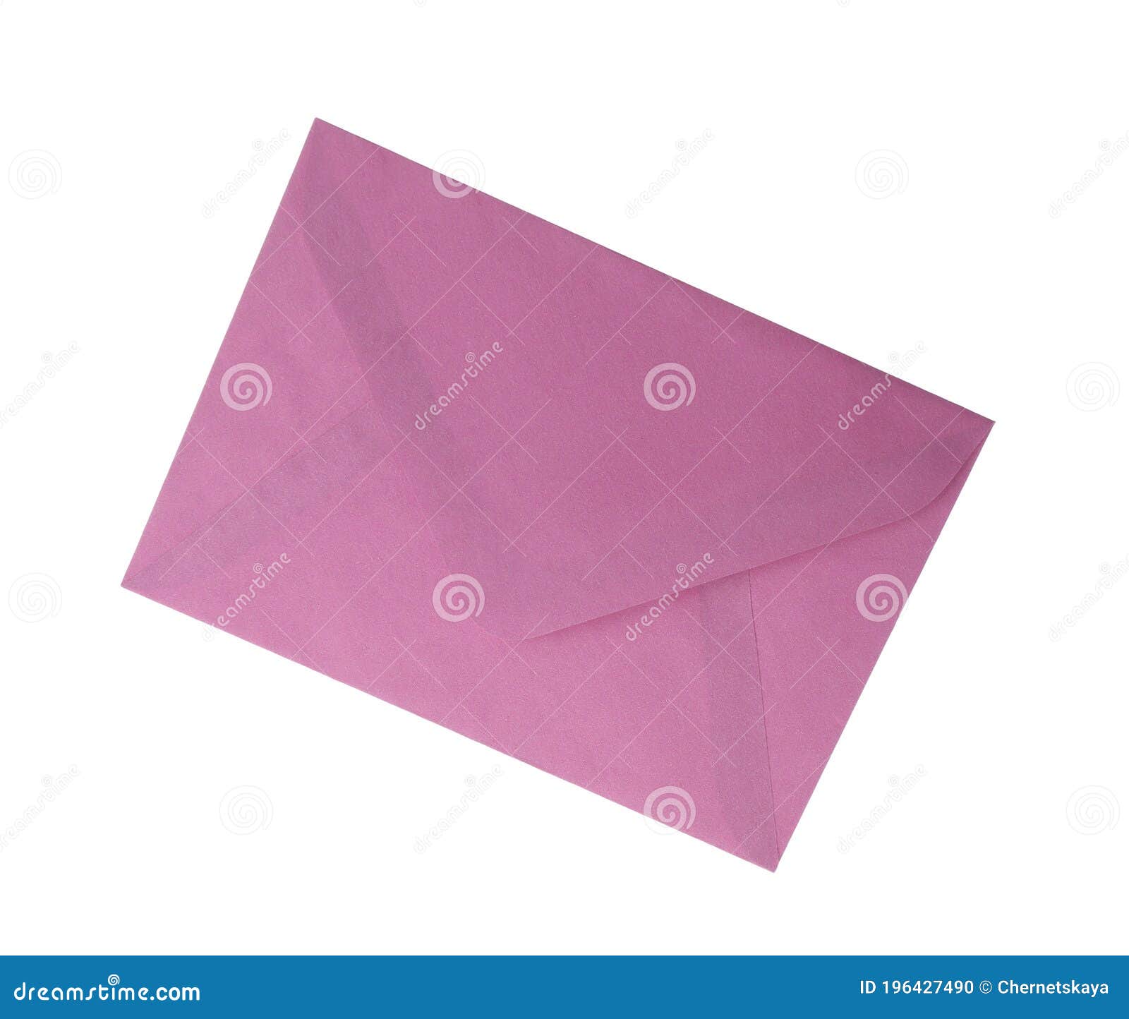 Purple Paper Envelope Isolated. Mail Service Stock Photo - Image of ...