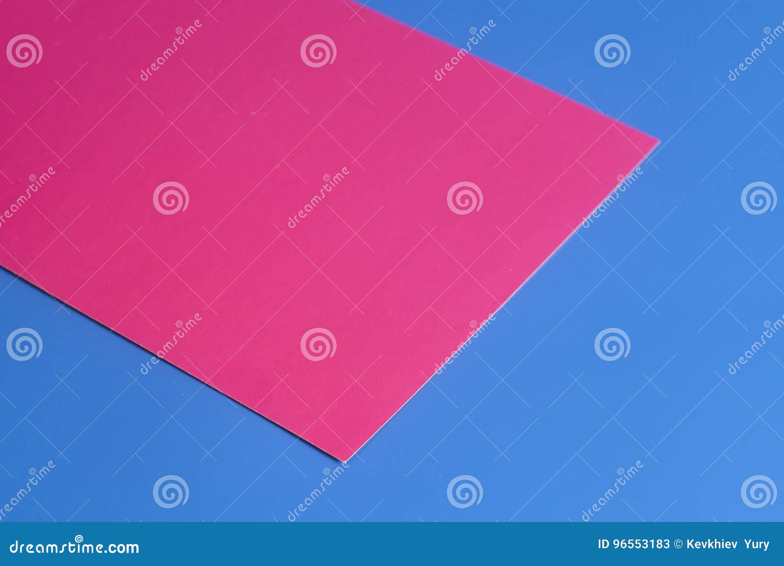 Purple paper sheet on blue stock image. Image of journal - 96553183