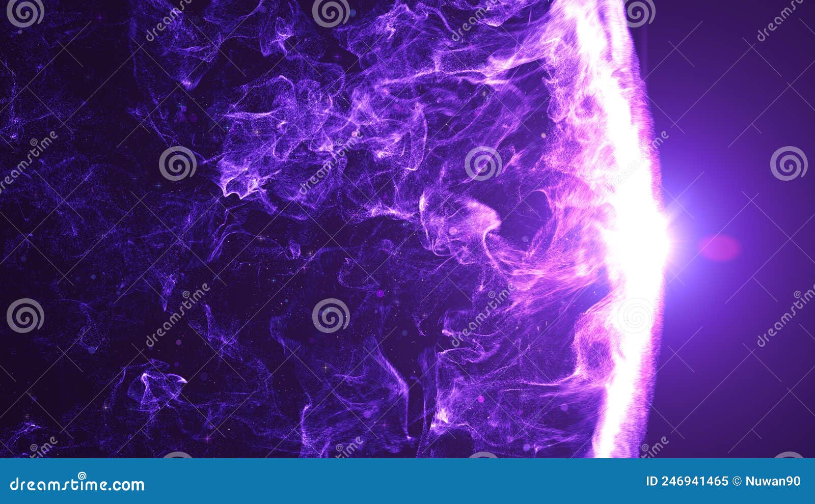 Purple Particles and Light Burst Glamour Abstract Background Stock ...