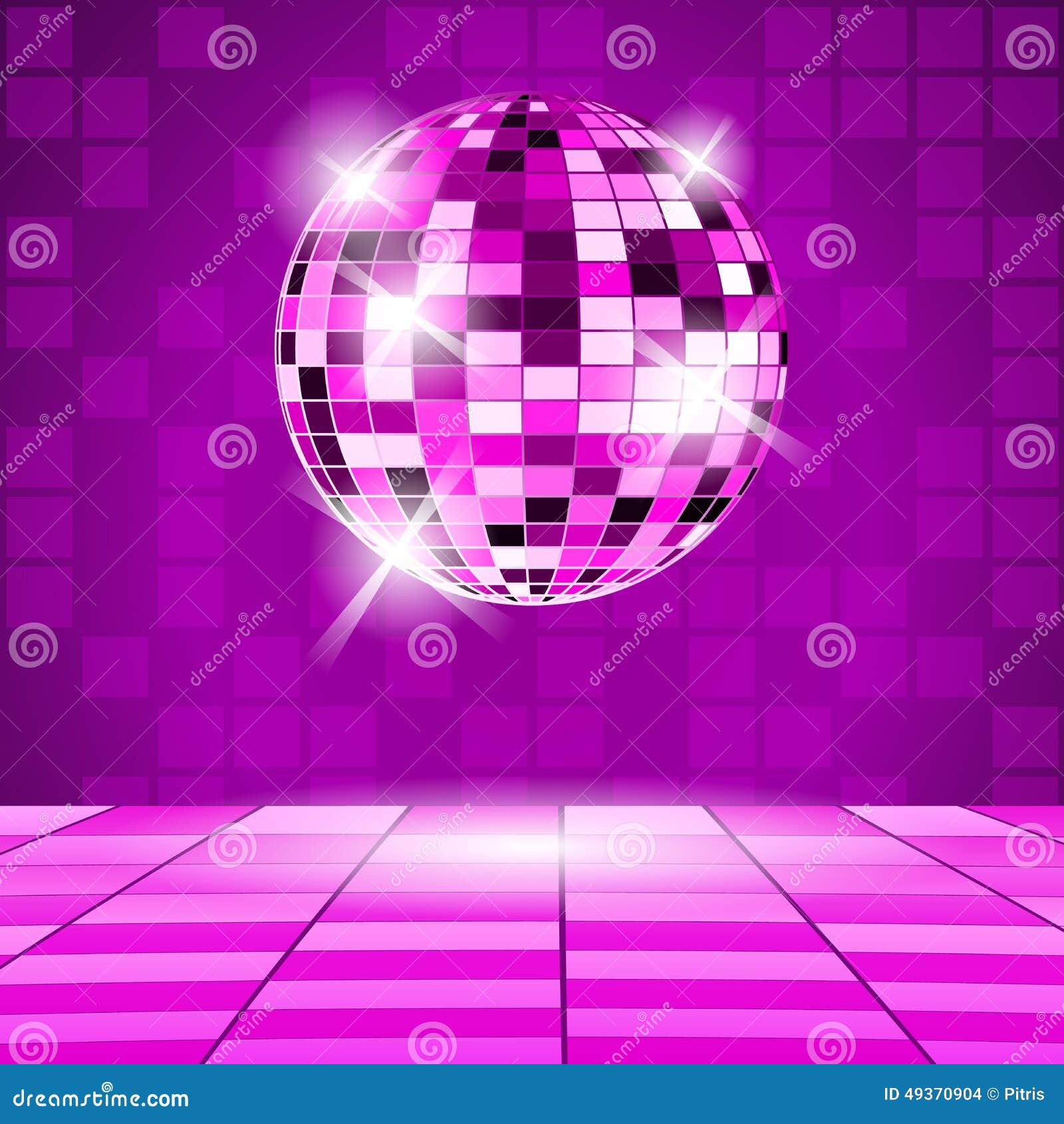 Disco Ball Background Purple