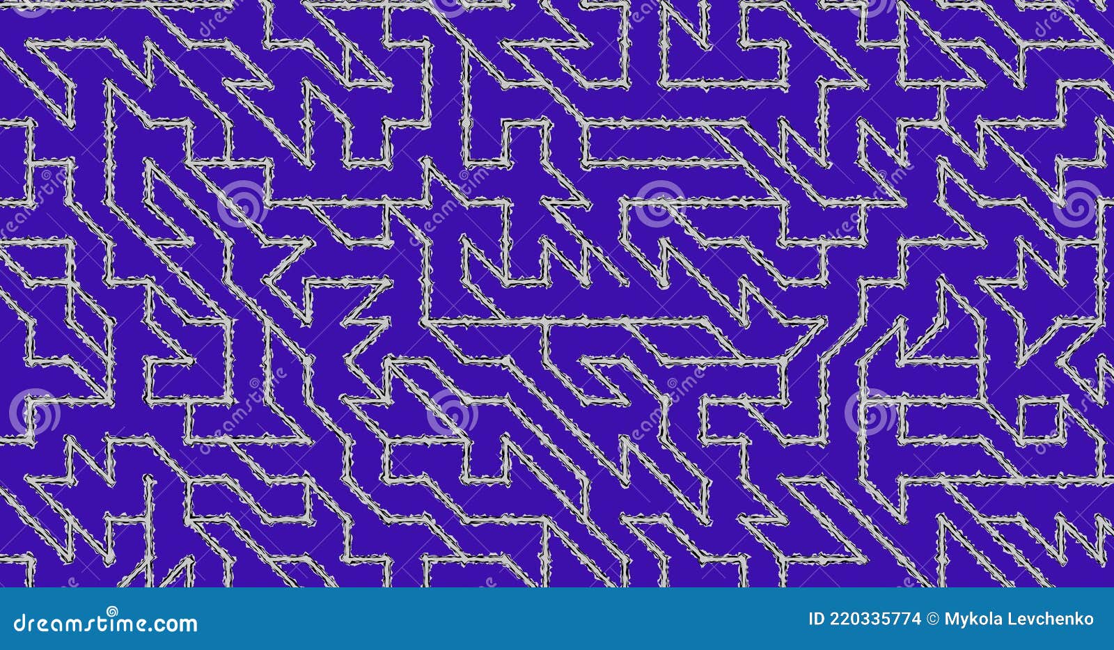 Purple Pattern Maze Background Wallpaper 3d Illustration Stock ...
