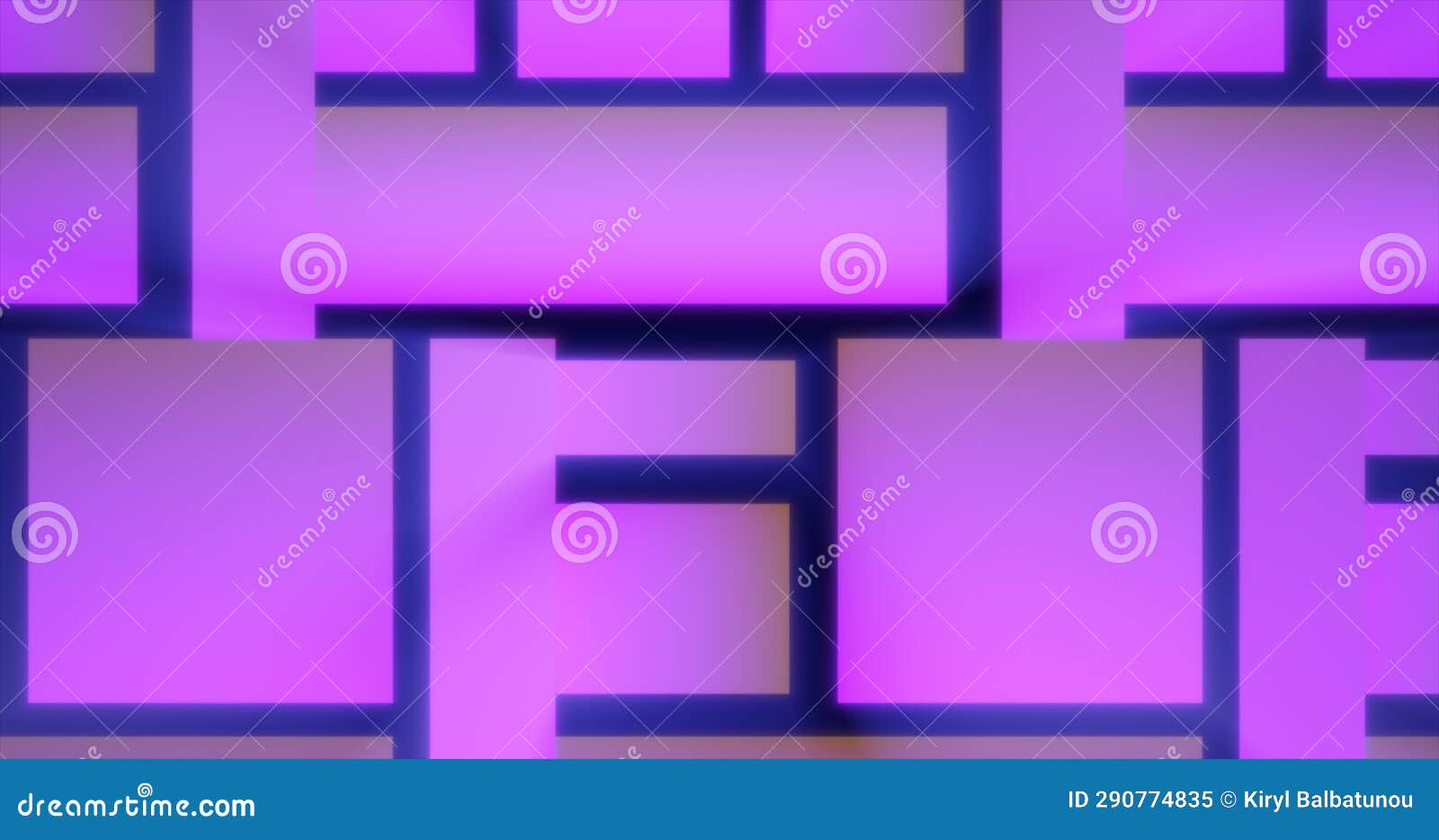 Purple Patterns Futuristic Energy Glowing from Rectangles Stock ...