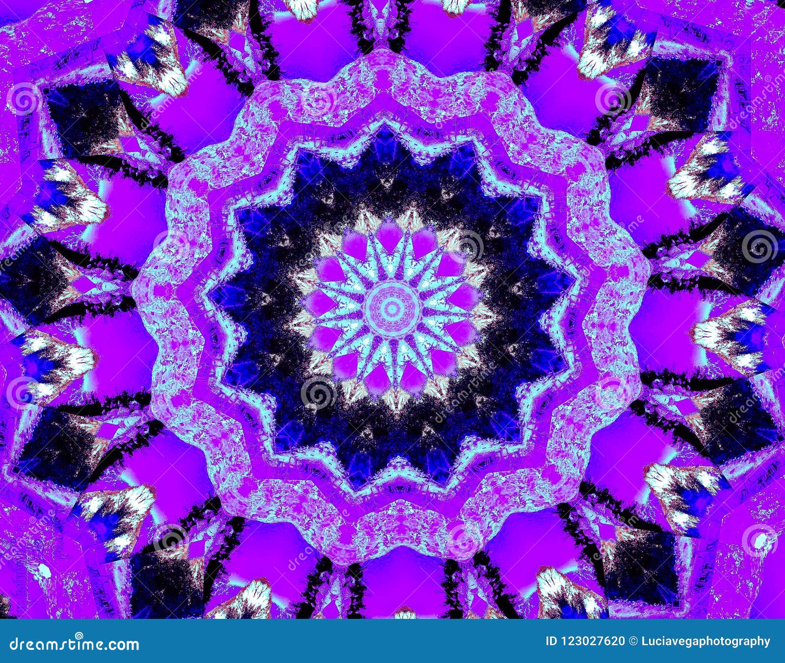 Purple Patterns Mandala Kaleidoscope Design Stock Photo - Image of ...