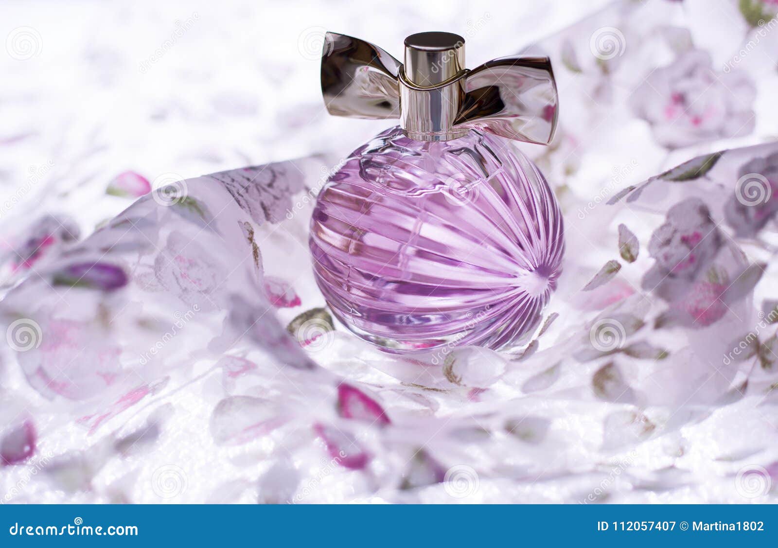 Purple Perfume on Light Background Stock Image - Image of fragnance ...