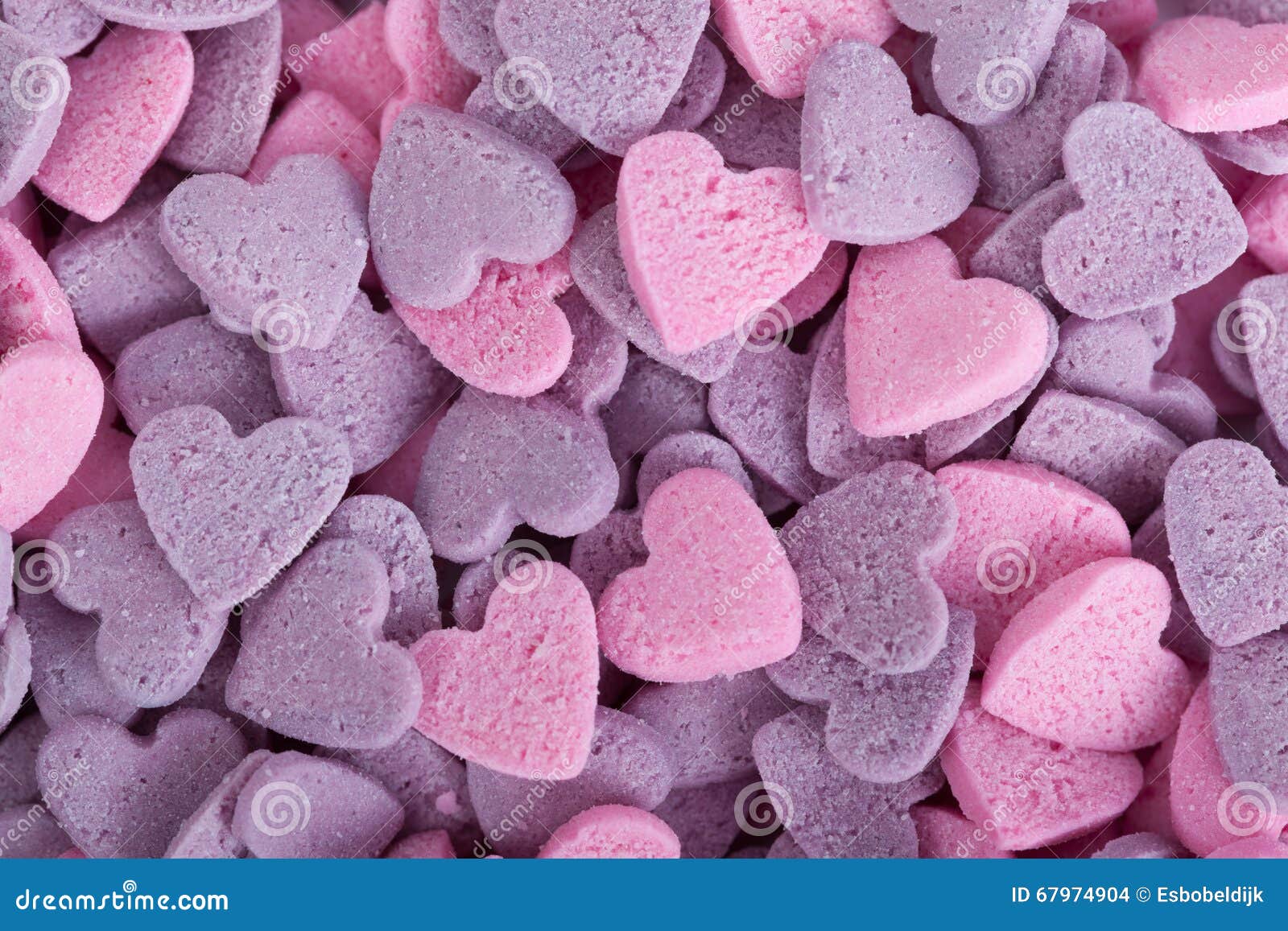 Purple and Pink Candy Hearts Stock Photo - Image of hearts, delicious ...