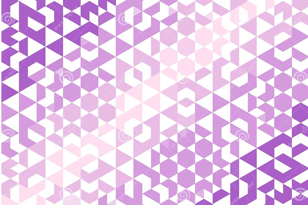 Purple Pink Triangular Maze Pattern with Geometric Triangle Illusion ...