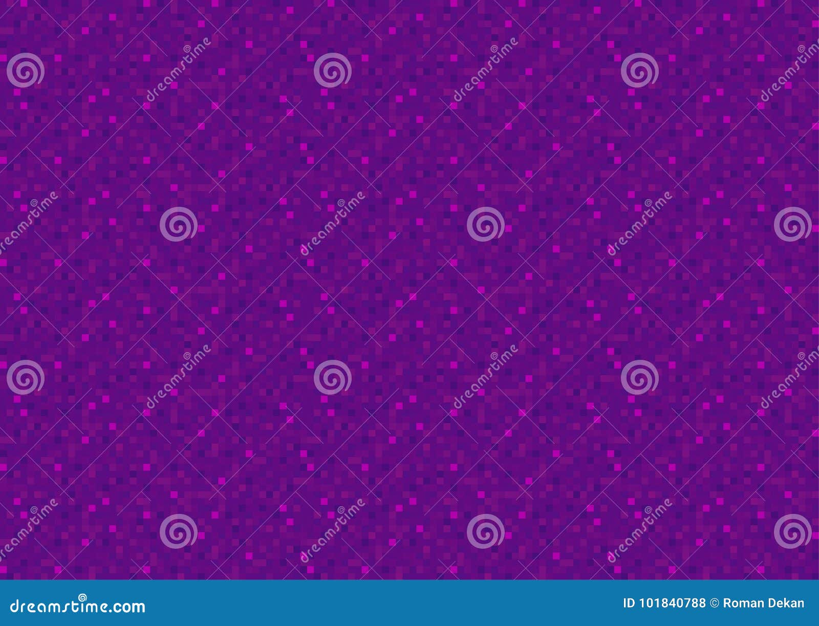 Purple Pixel Plaid Fabric Texture Seamless Pattern Cartoon Vector ...