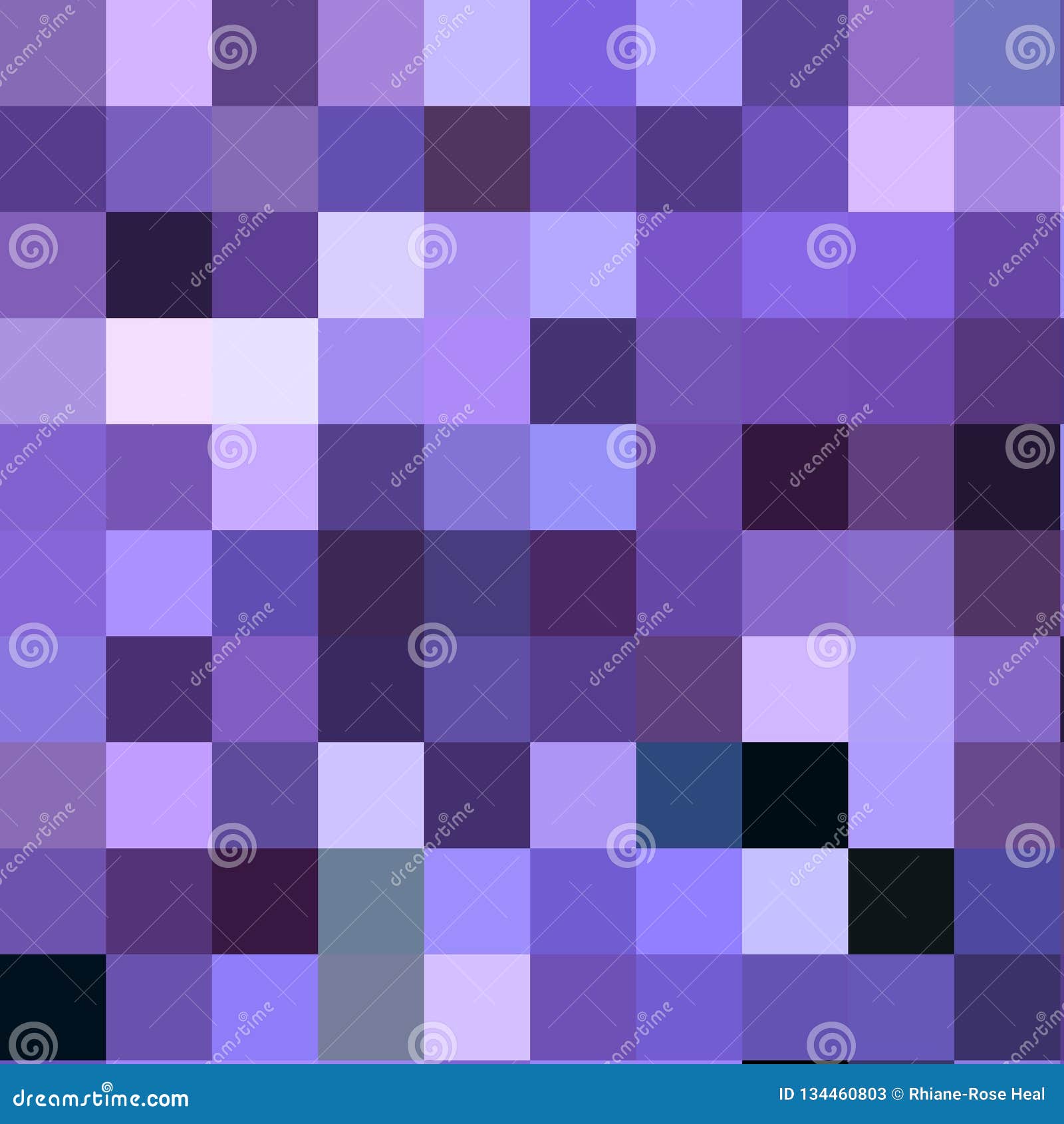 Purple Pixel Squares in Different Shades and Hues Stock Image - Image ...