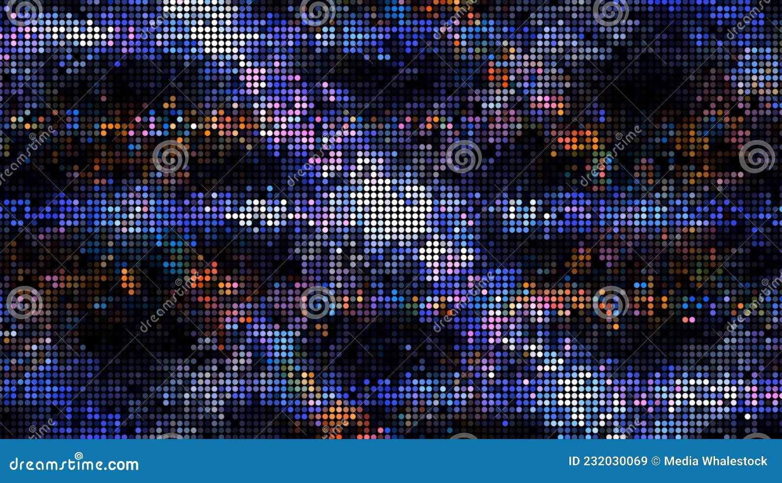 Purple Pixelated Background Imitating Digital Waterfall, Seamless Loop ...