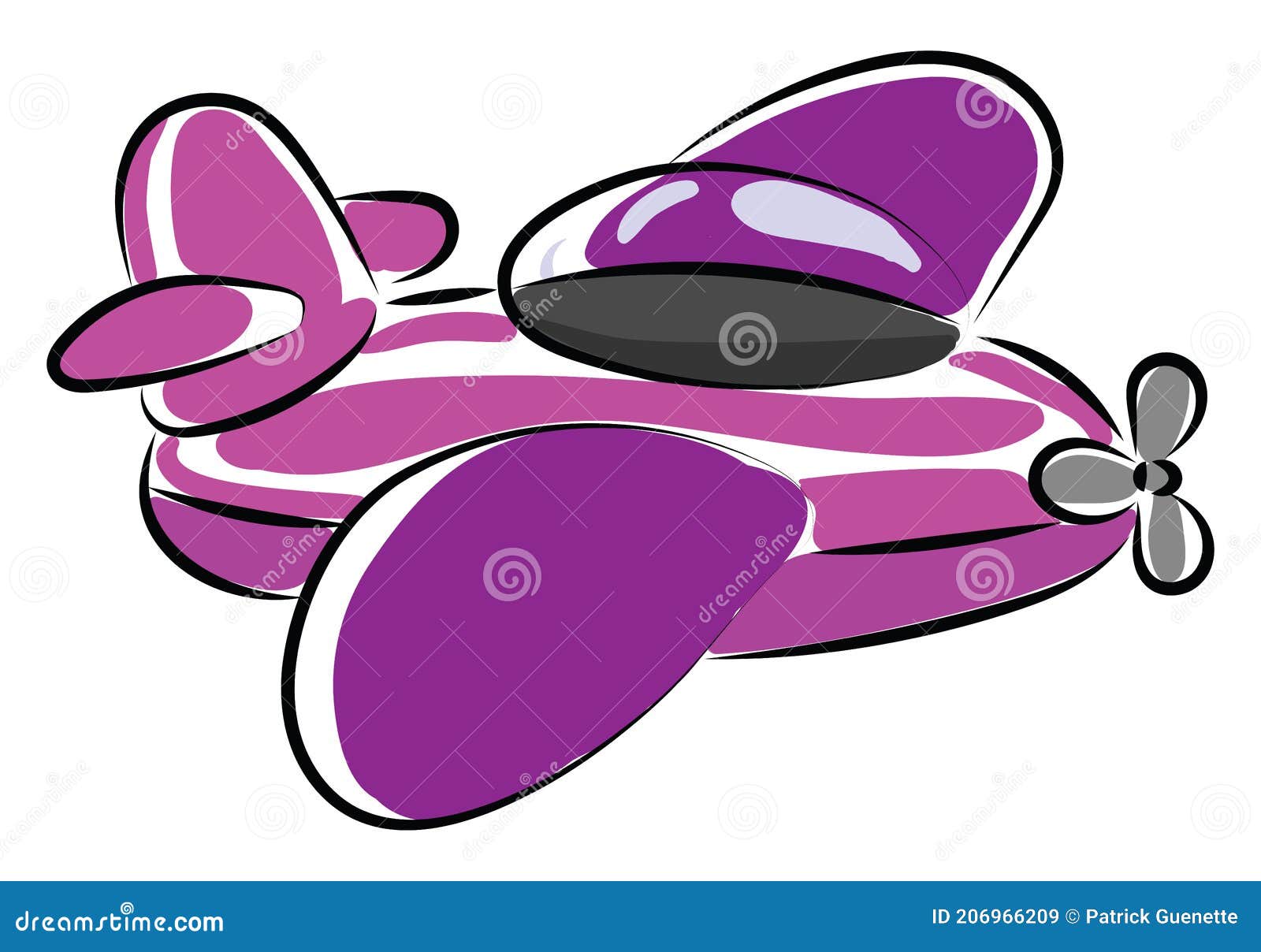Purple Plane Icon, Cartoon Style Royalty-Free Stock Photography ...