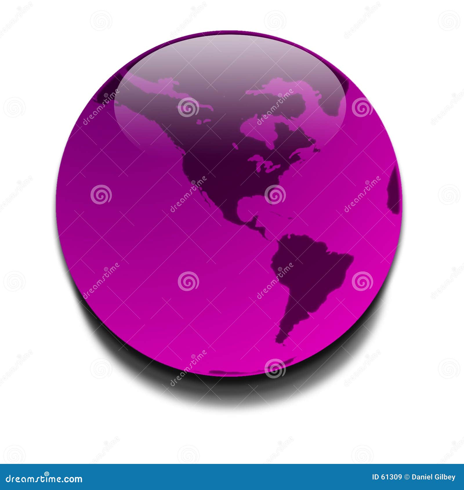 Purple planet stock illustration. Illustration of south - 61309