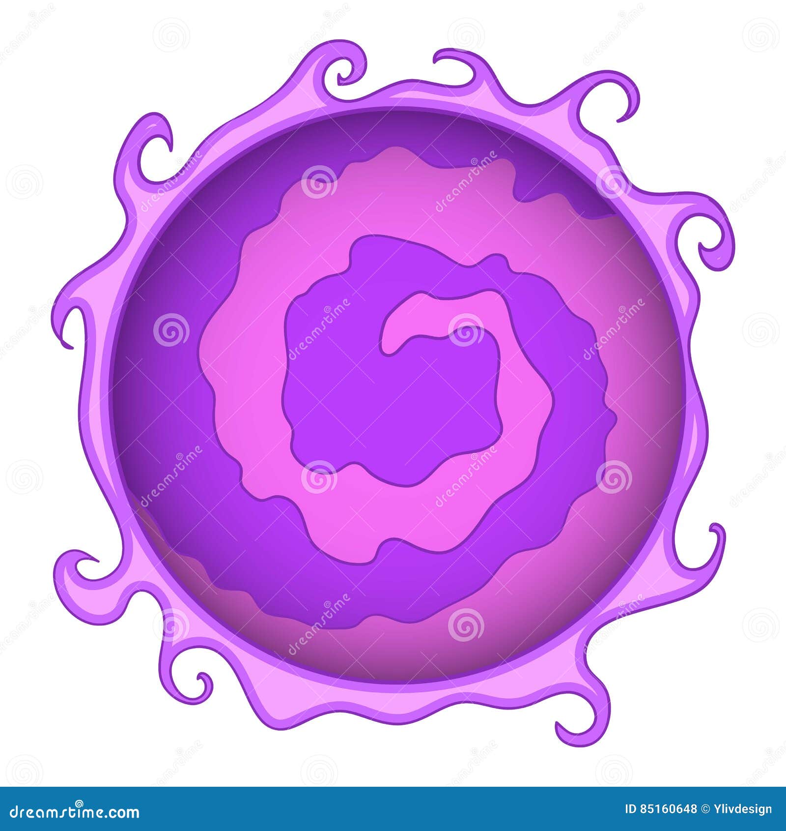Purple Planet Icon, Cartoon Style Stock Vector - Illustration of planet ...
