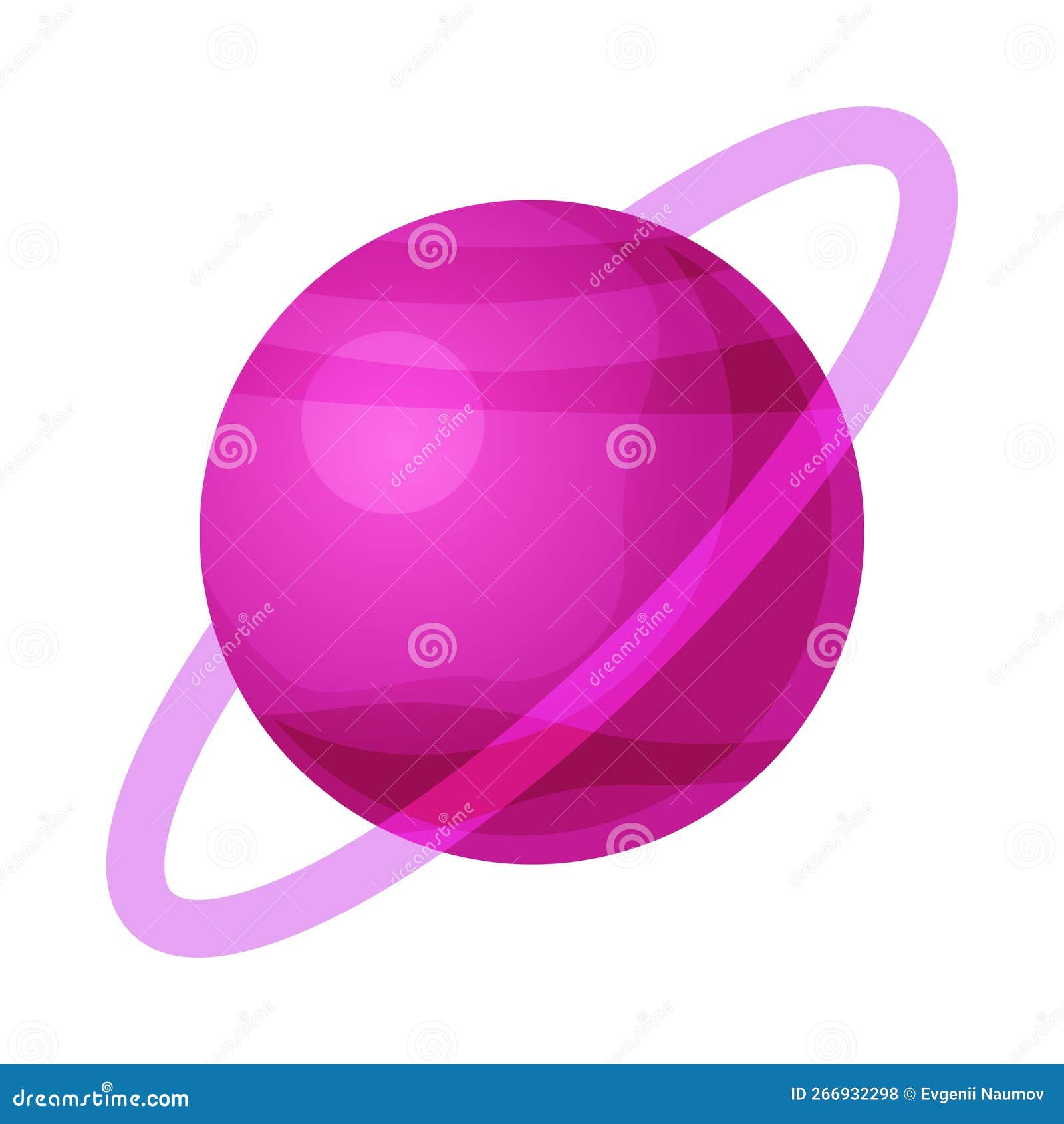 Purple Planet with Ring As Outer Space Vector Illustration Stock Vector ...