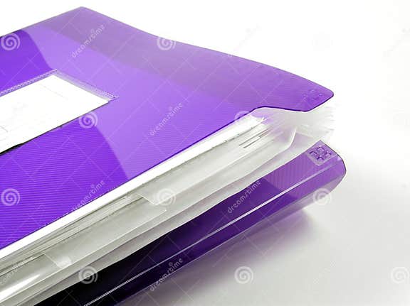Purple Plastic Folder stock photo. Image of homework, file - 19148