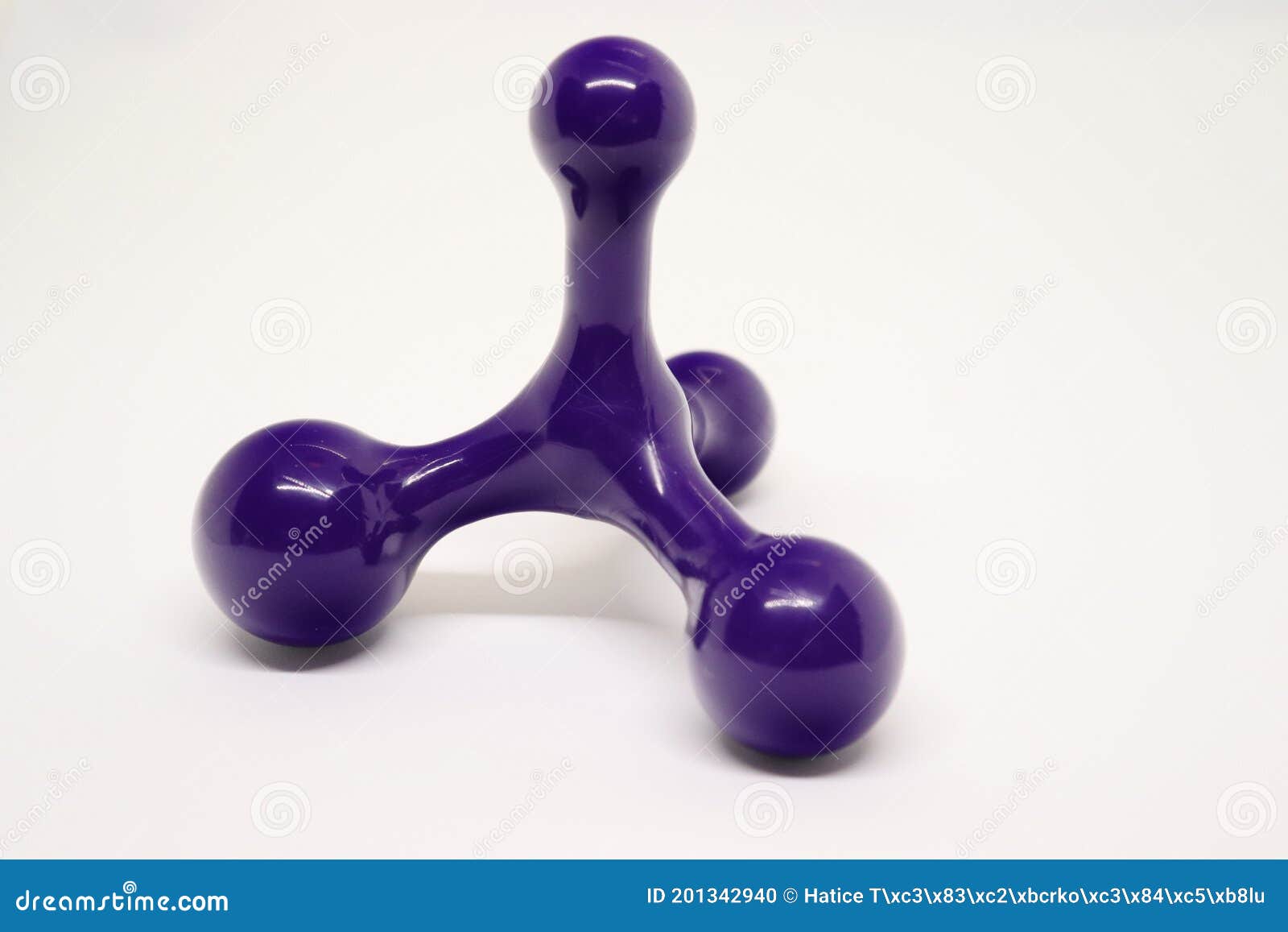 A purple plastic massager stock photo. Image of plastic - 201342940