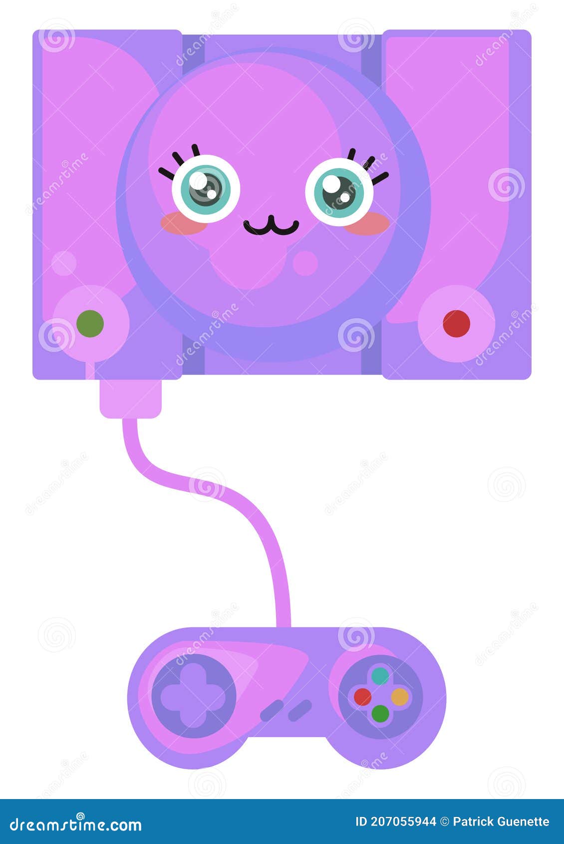 Purple Playstation , Illustration, Vector Stock Vector - Illustration ...