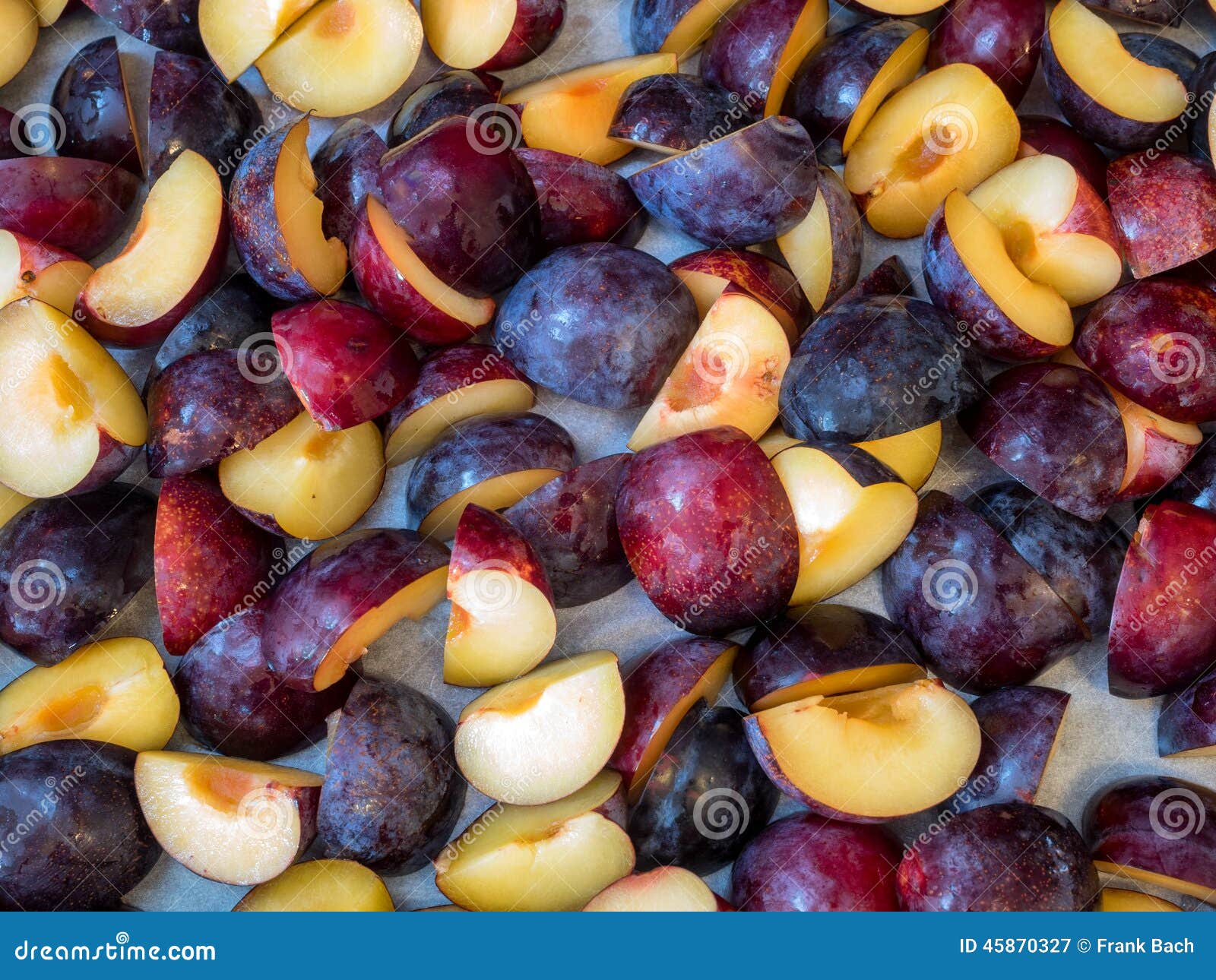 Purple Plums Cut Quarters Stock Photos - Free & Royalty-Free Stock ...