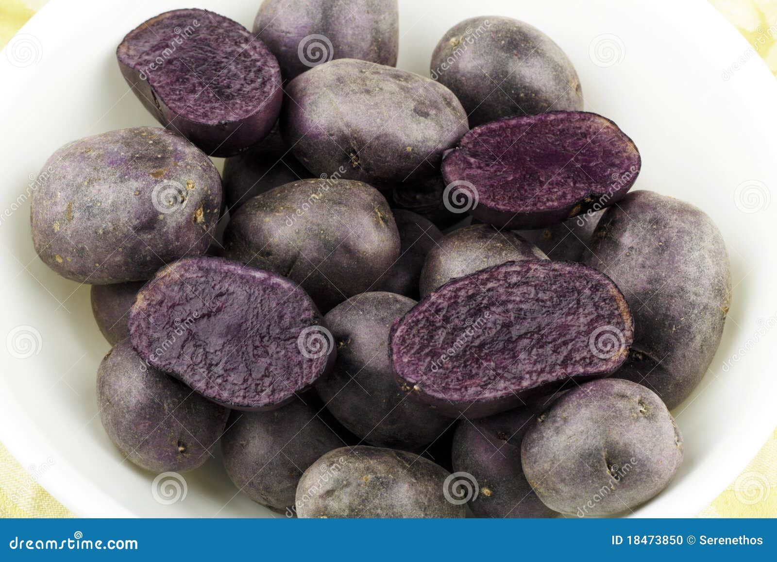 Purple Potatoes stock photo. Image of nutrition, color - 18473850