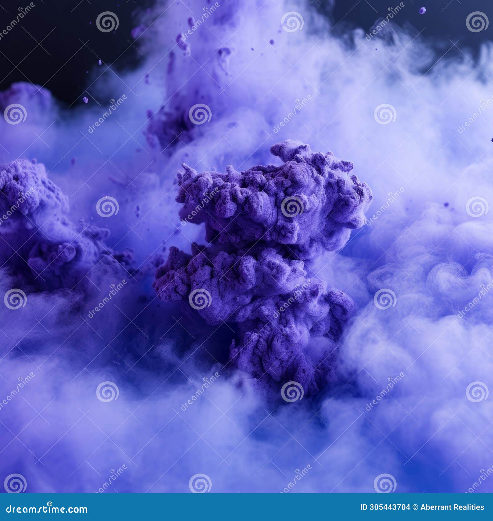 A Purple Powder is Floating in the Air Stock Illustration ...