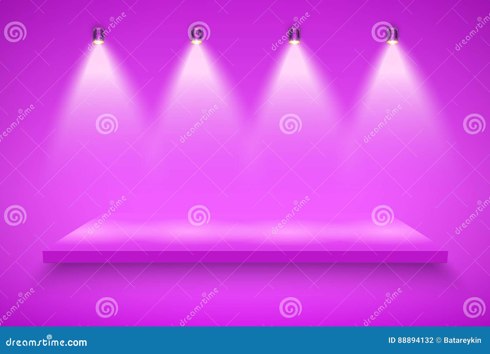 Purple Presentation Platform Stock Vector - Illustration of podium ...