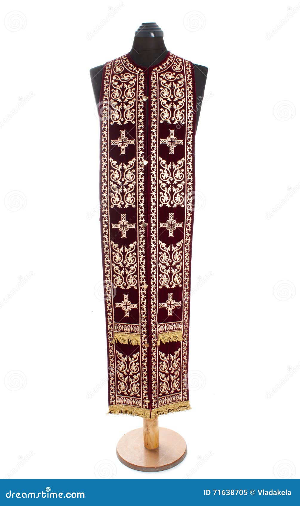 Purple Priest Stole Used for Confessions on White Stock Image - Image ...