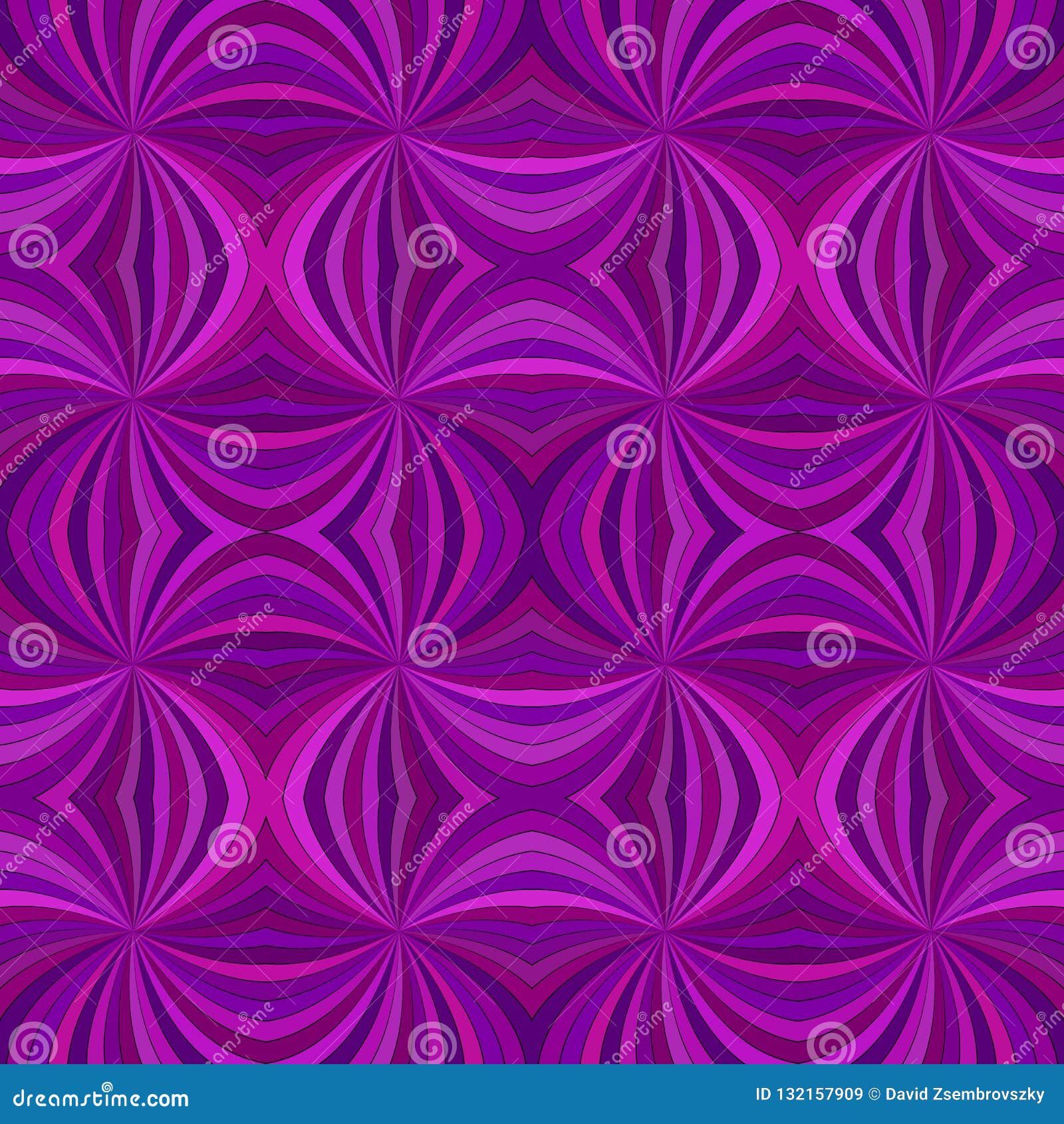 Purple Psychedelic Abstract Seamless Striped Spiral Vortex Pattern ...