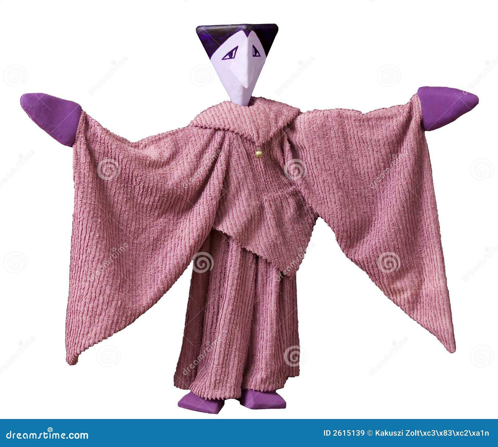 Purple puppet stock illustration. Illustration of handmade - 2615139
