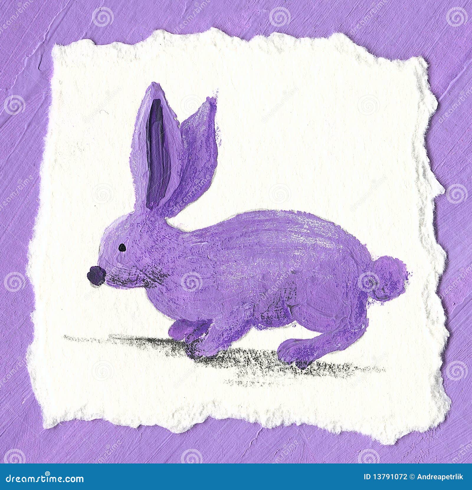 Purple Rabbit Laughing Head Emoticon. Doodle Icon Image Vector ...