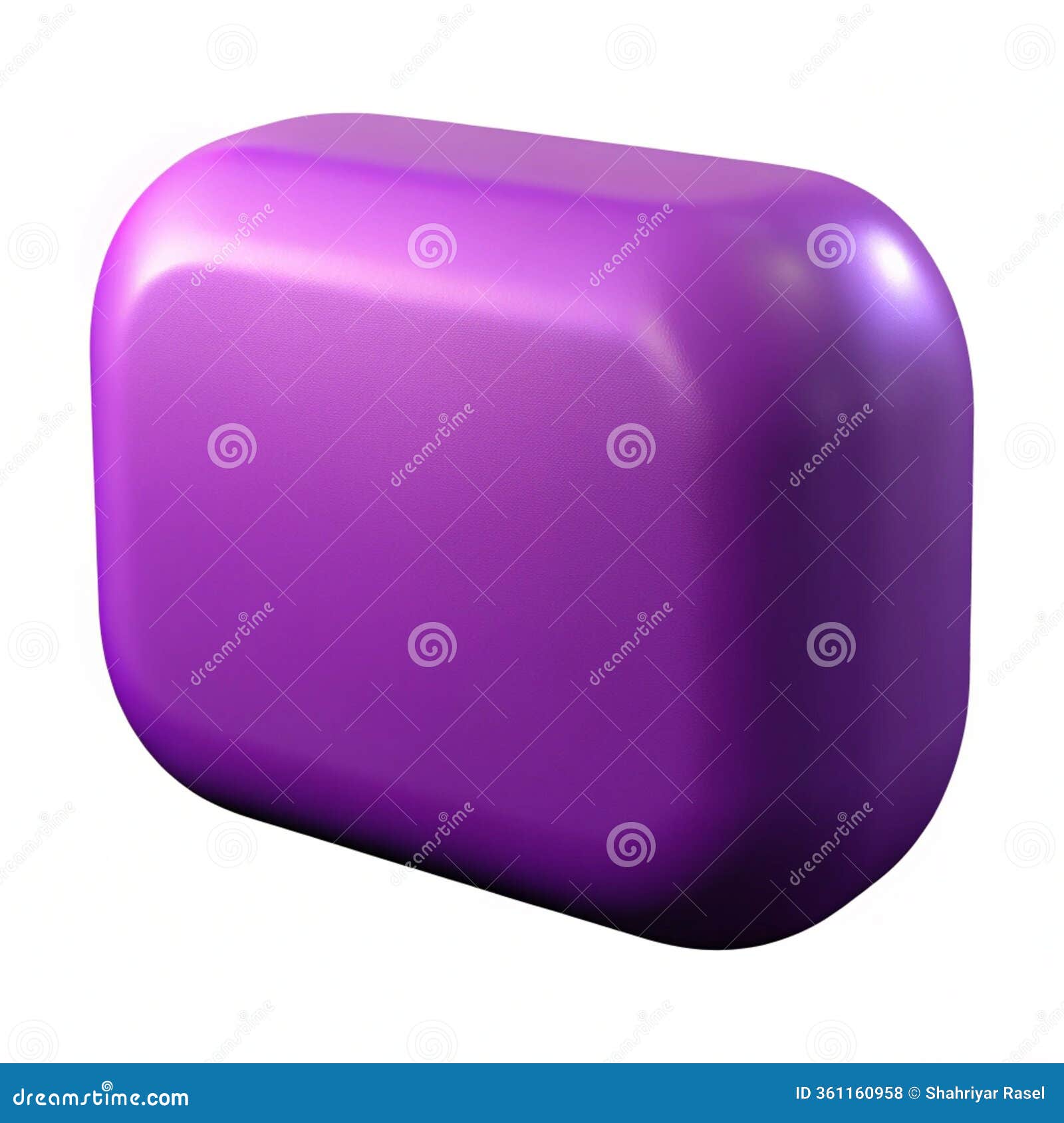 Purple Rectangular Empty Plinth With Fabric Top. Premium Plinth For ...