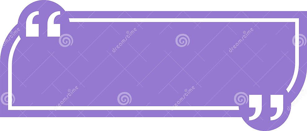 Purple Rectangular Quote Box Featuring Rounded Corners and White ...