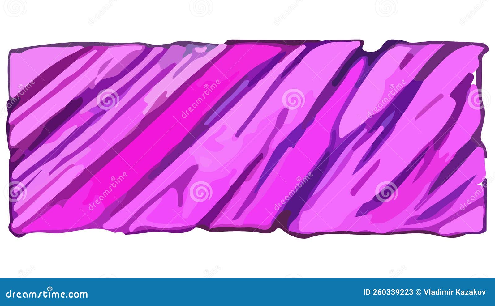 Purple Rectangular Shape with Diagonal Brush Strokes in Grunge Style ...
