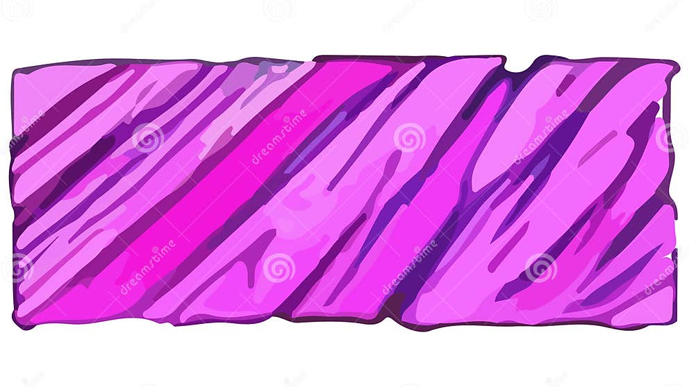 Purple Rectangular Shape with Diagonal Brush Strokes in Grunge Style ...