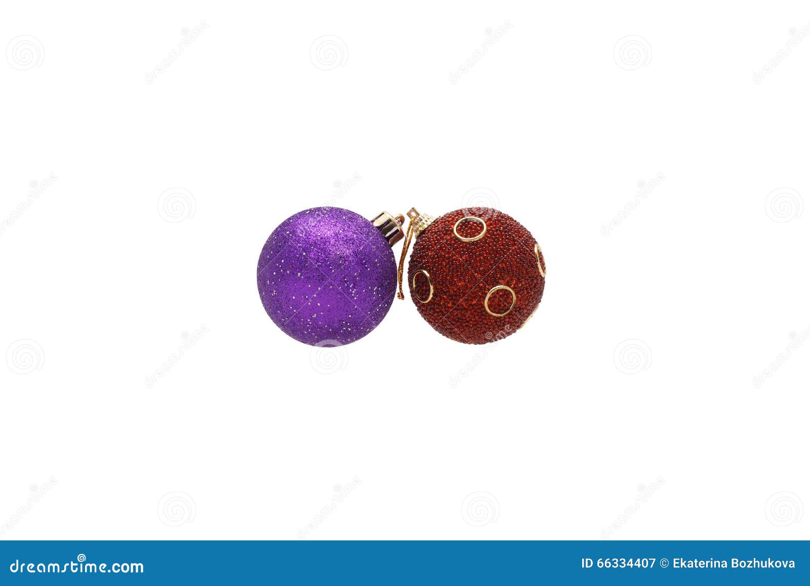 Purple and Red Christmas Balls. Stock Image - Image of party, gift ...